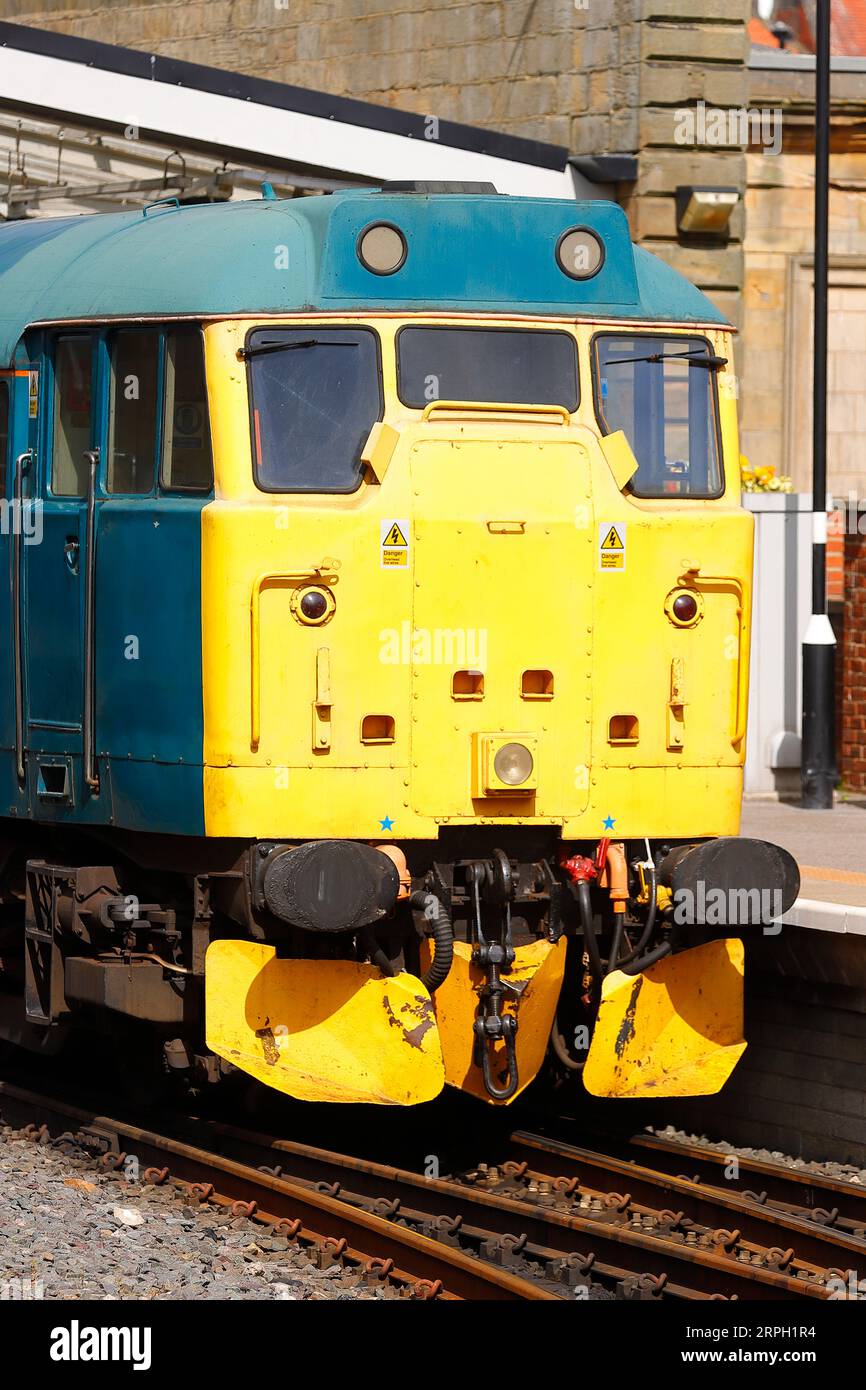 British Rail Class 31 seen parked at Whitby Station in North Yorkshire ...
