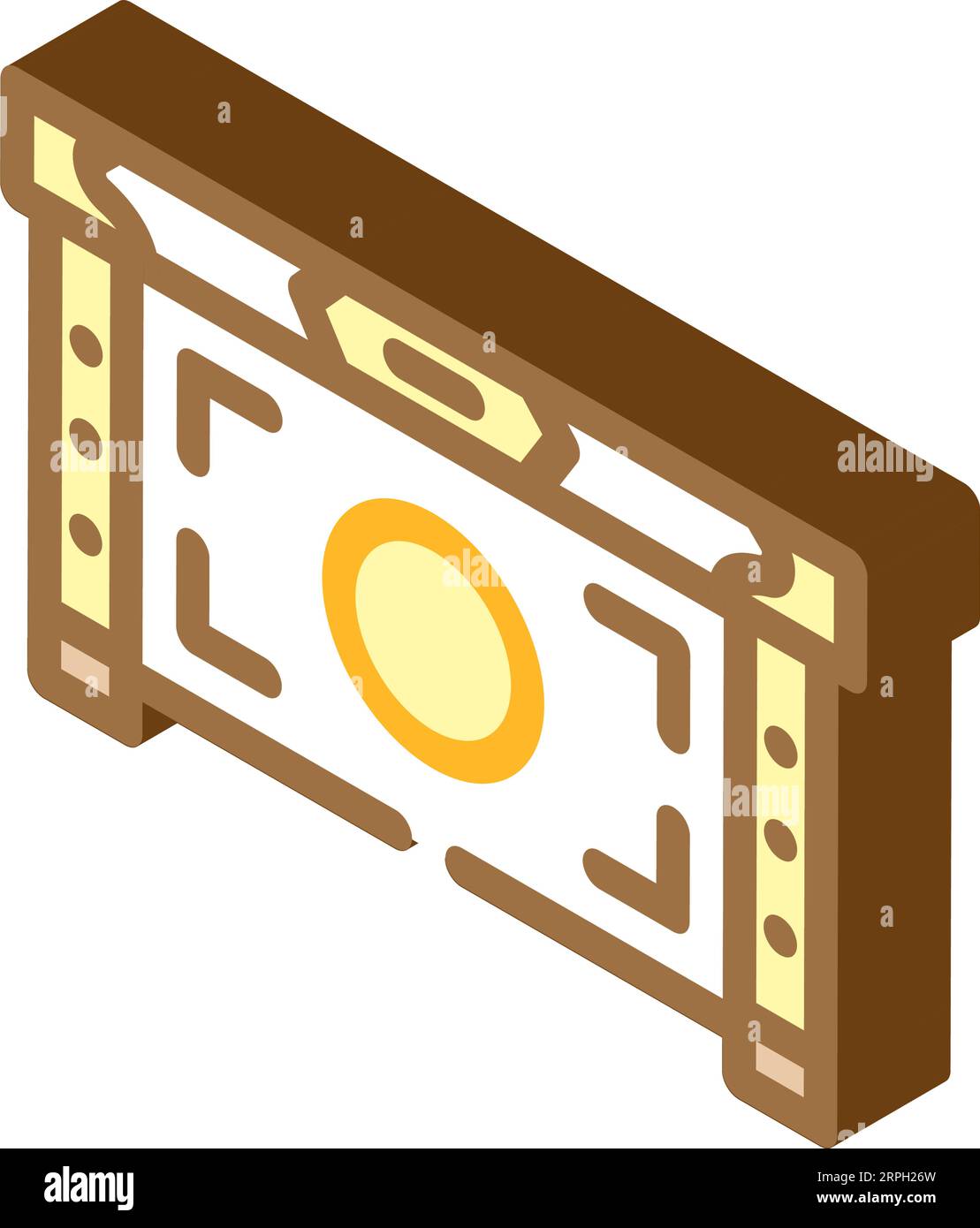 saisen monetary offering shintoism isometric icon vector illustration ...