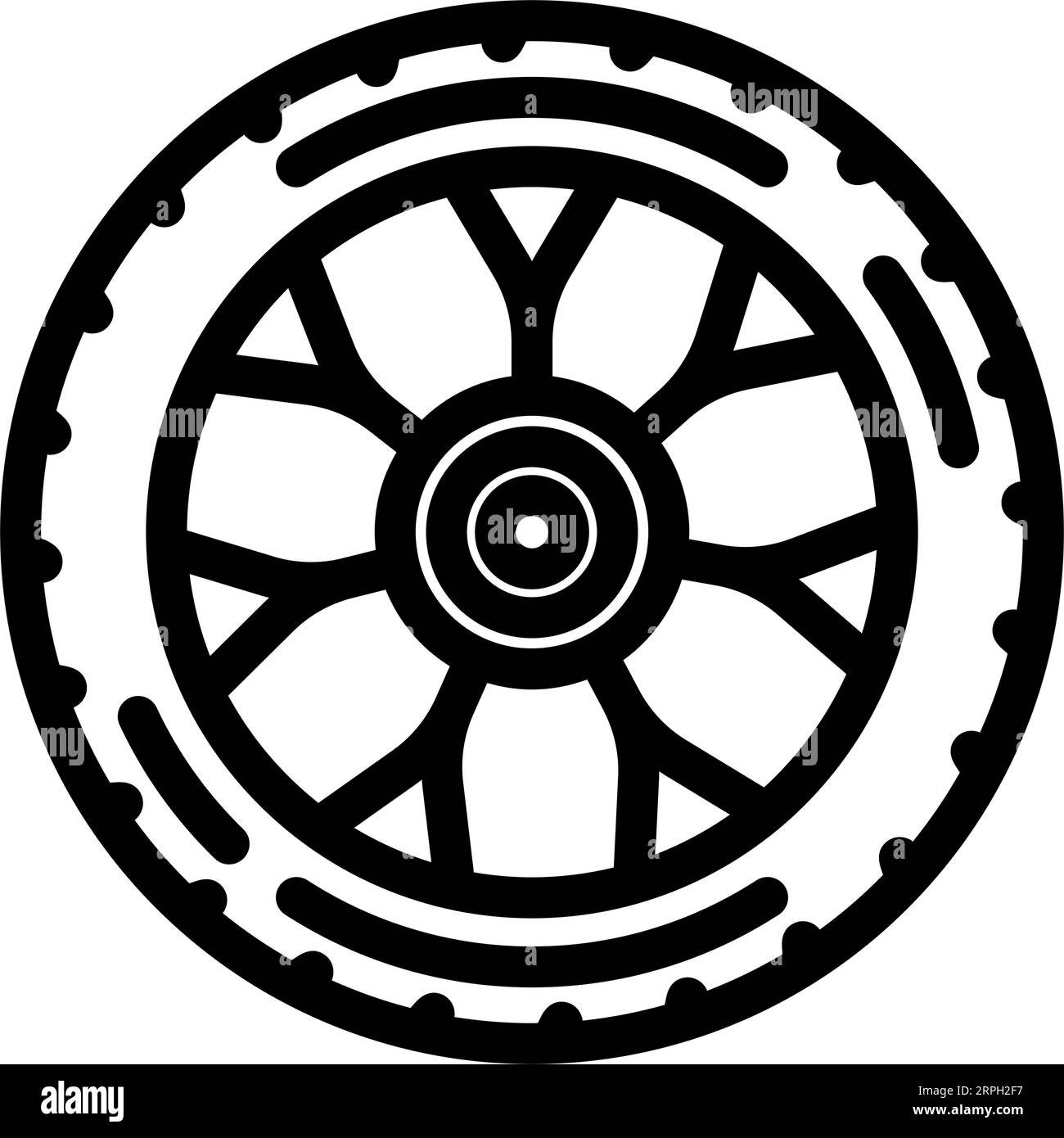 racing tires vehicle auto line icon vector illustration Stock Vector ...