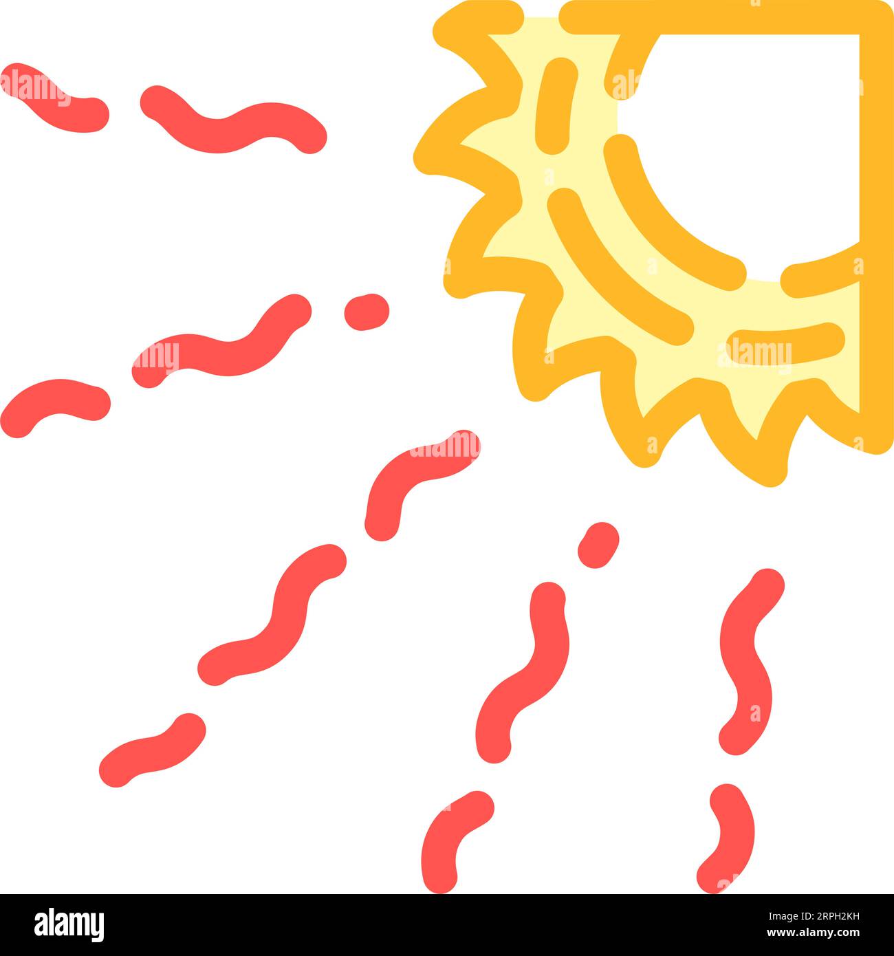 heat wave color icon vector illustration Stock Vector Image & Art - Alamy