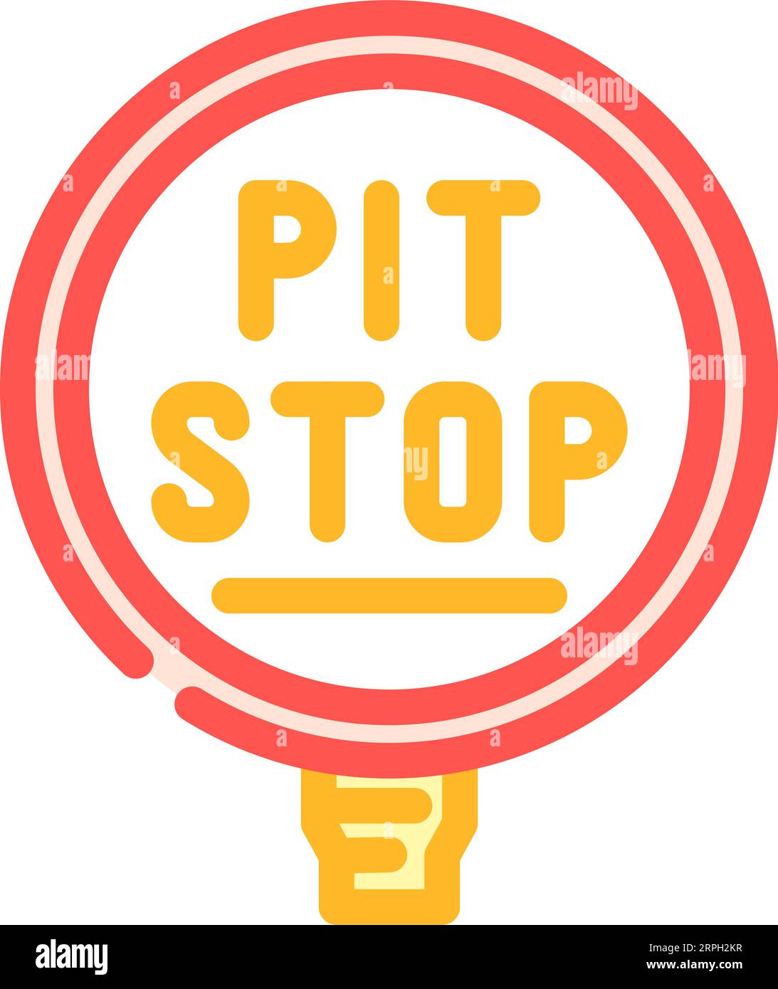 pit stop vehicle speed auto color icon vector illustration Stock Vector ...