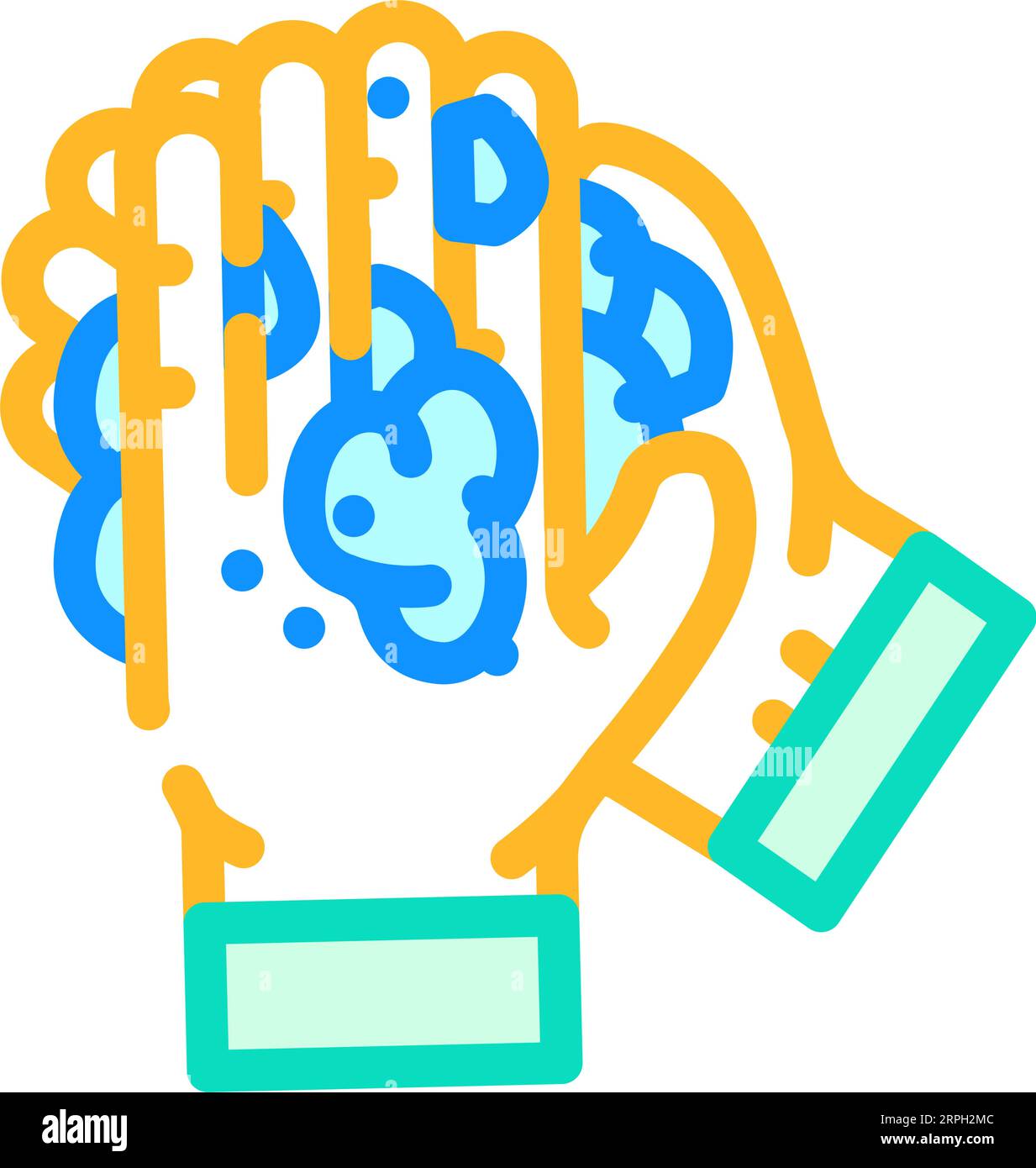 handwashing hygiene color icon vector illustration Stock Vector Image ...