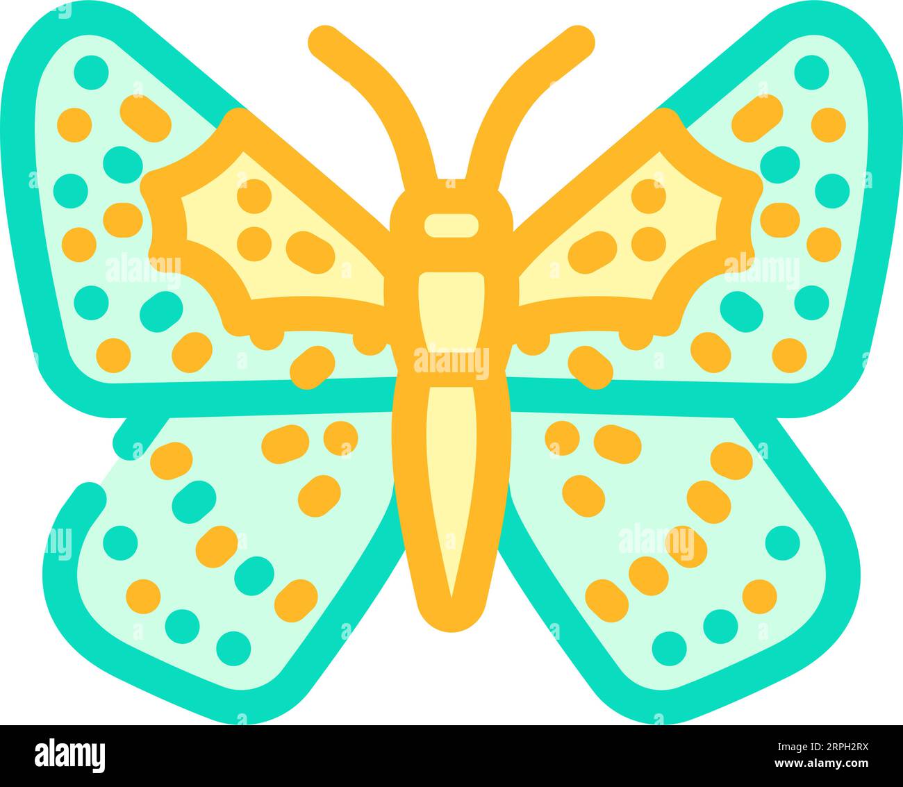 mormon metalmark insect color icon vector illustration Stock Vector ...