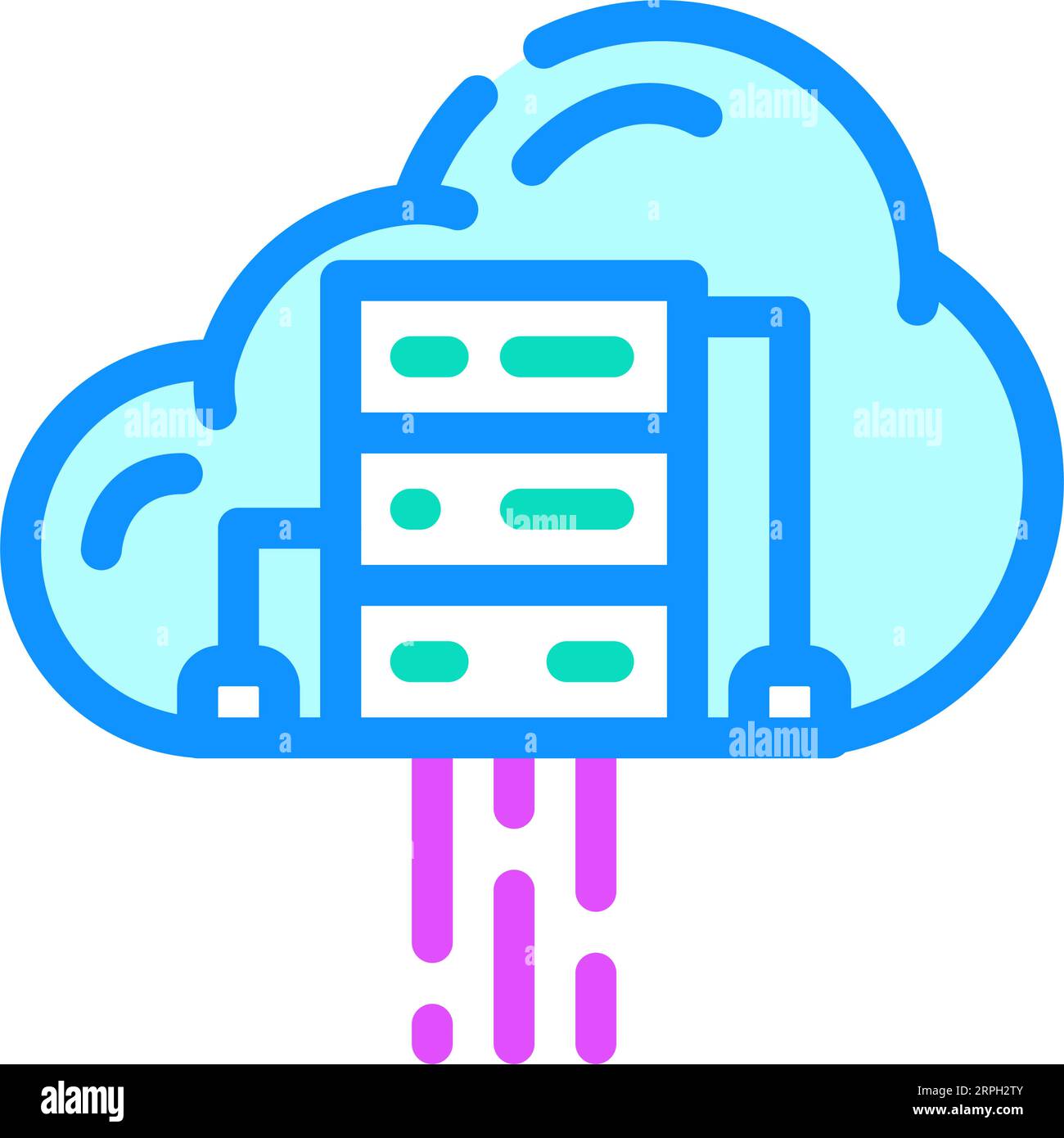 Cloud computing young man Cut Out Stock Images & Pictures - Alamy