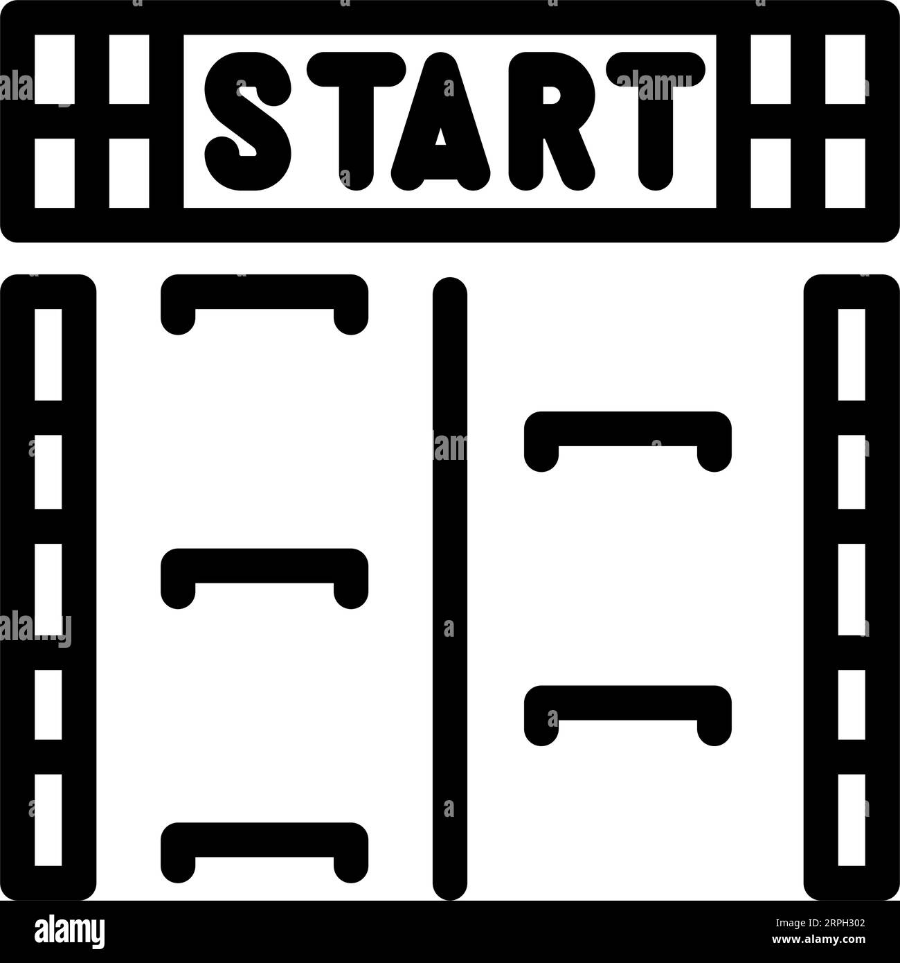 start vehicle speed auto line icon vector illustration Stock Vector ...