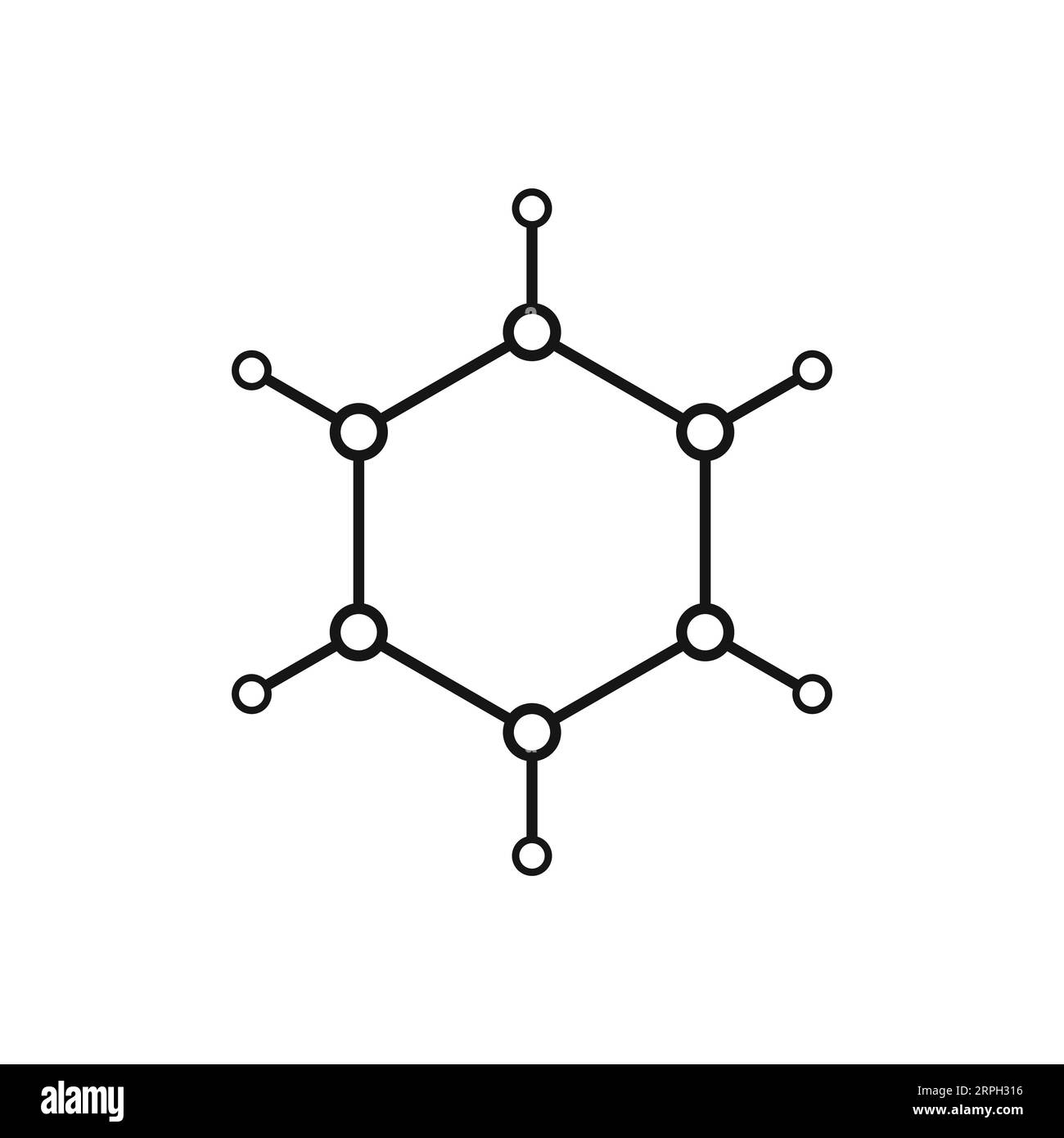 Chemistry abstract background hexagonal Black and White Stock Photos ...