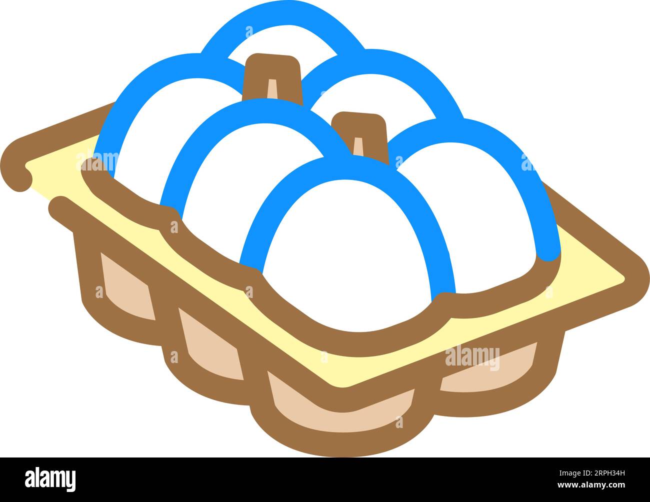 Egg box hen line Cut Out Stock Images & Pictures - Alamy