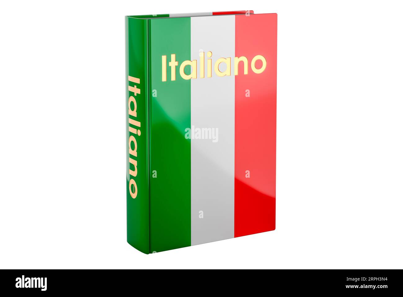 Italian language course. Italian language textbook, 3D rendering ...