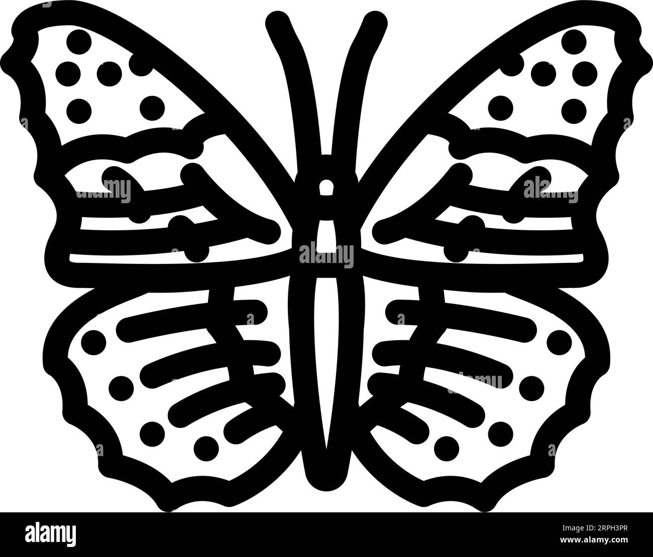 Beautiful painted lady Stock Vector Images - Alamy