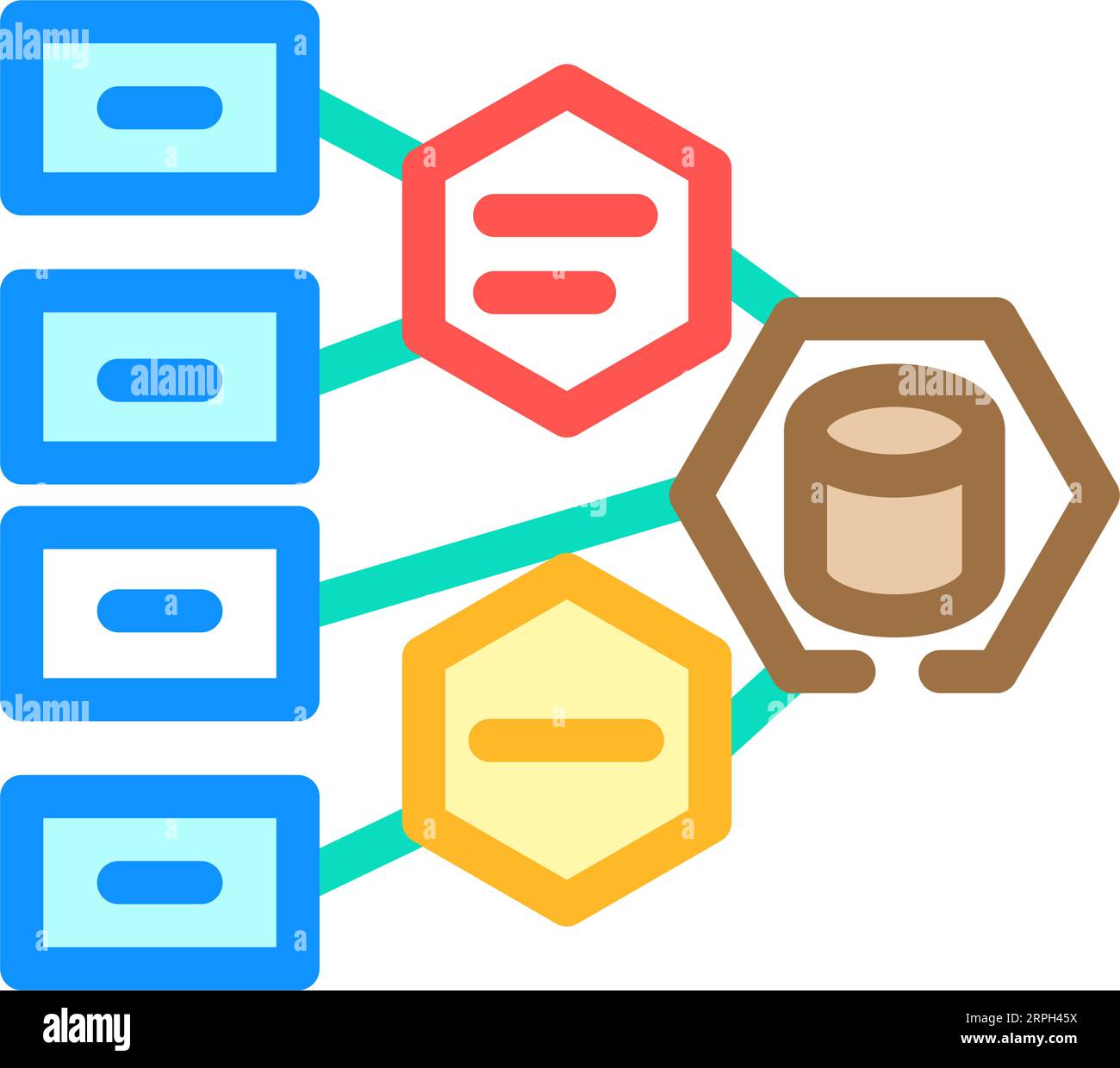 software architecture color icon vector illustration Stock Vector Image ...