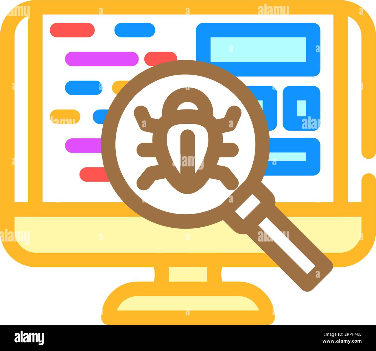 Compute code screen Stock Vector Images - Alamy