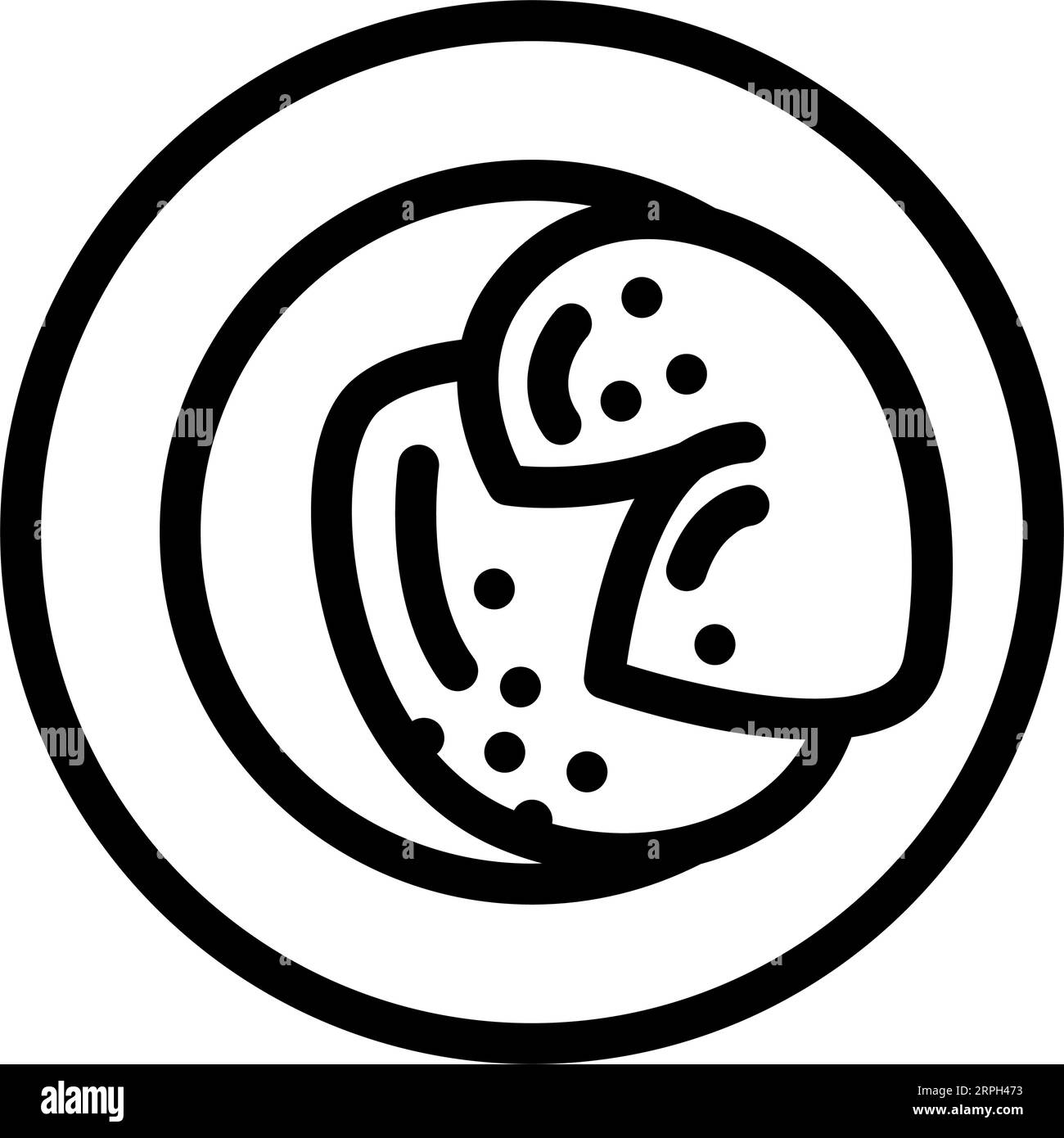 Poached Egg Line Icon Vector Illustration Stock Vector Image And Art Alamy
