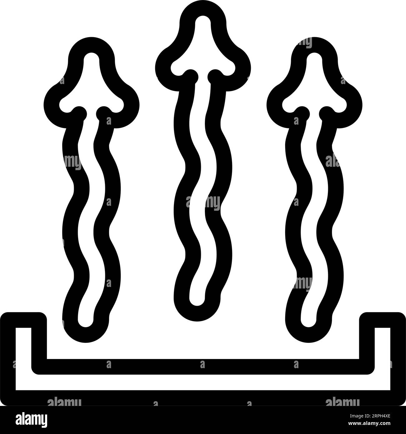 heat symbol line icon vector illustration Stock Vector Image & Art - Alamy