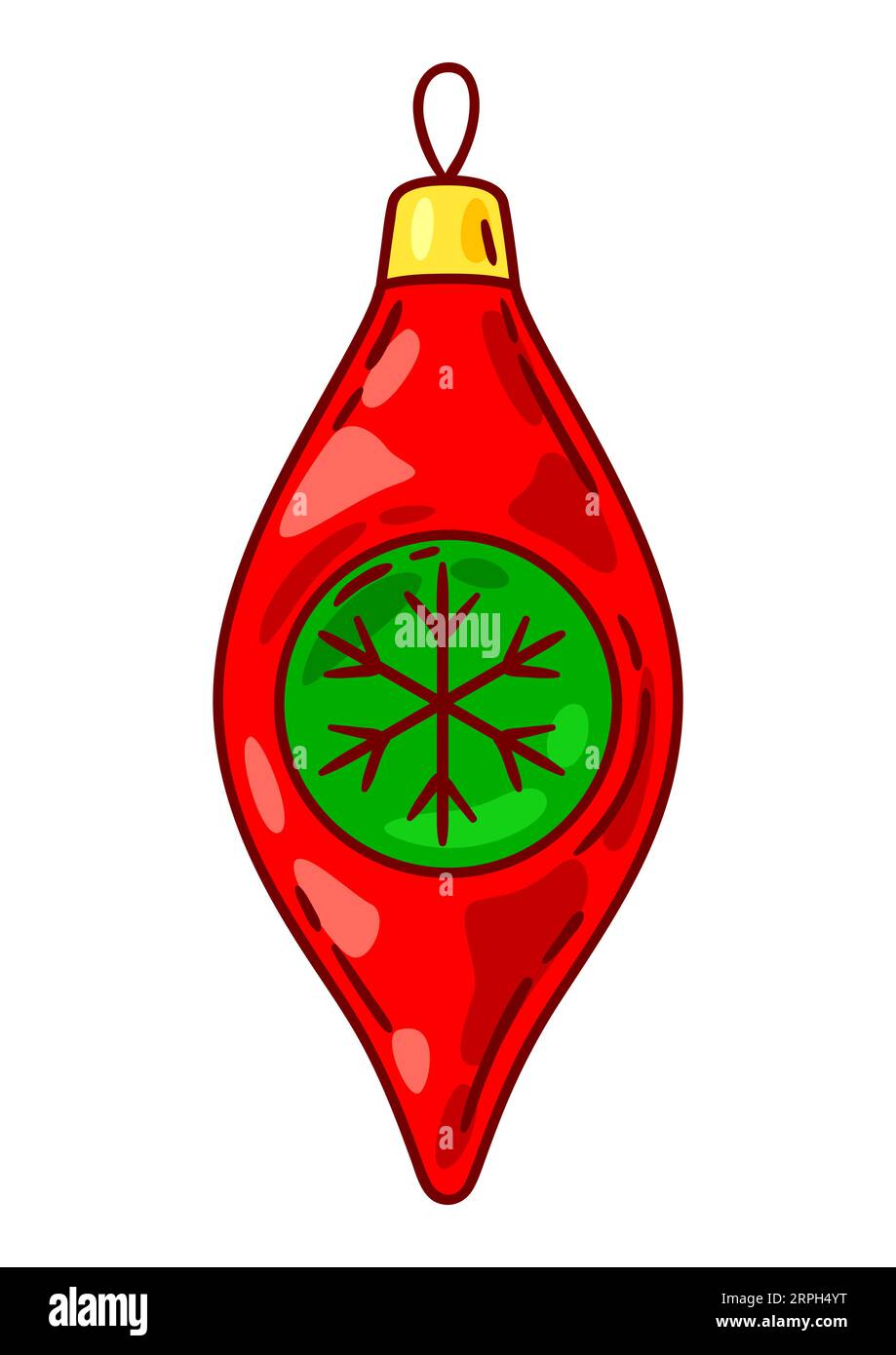 Merry Christmas object. Holiday item in cartoon style Stock Vector ...