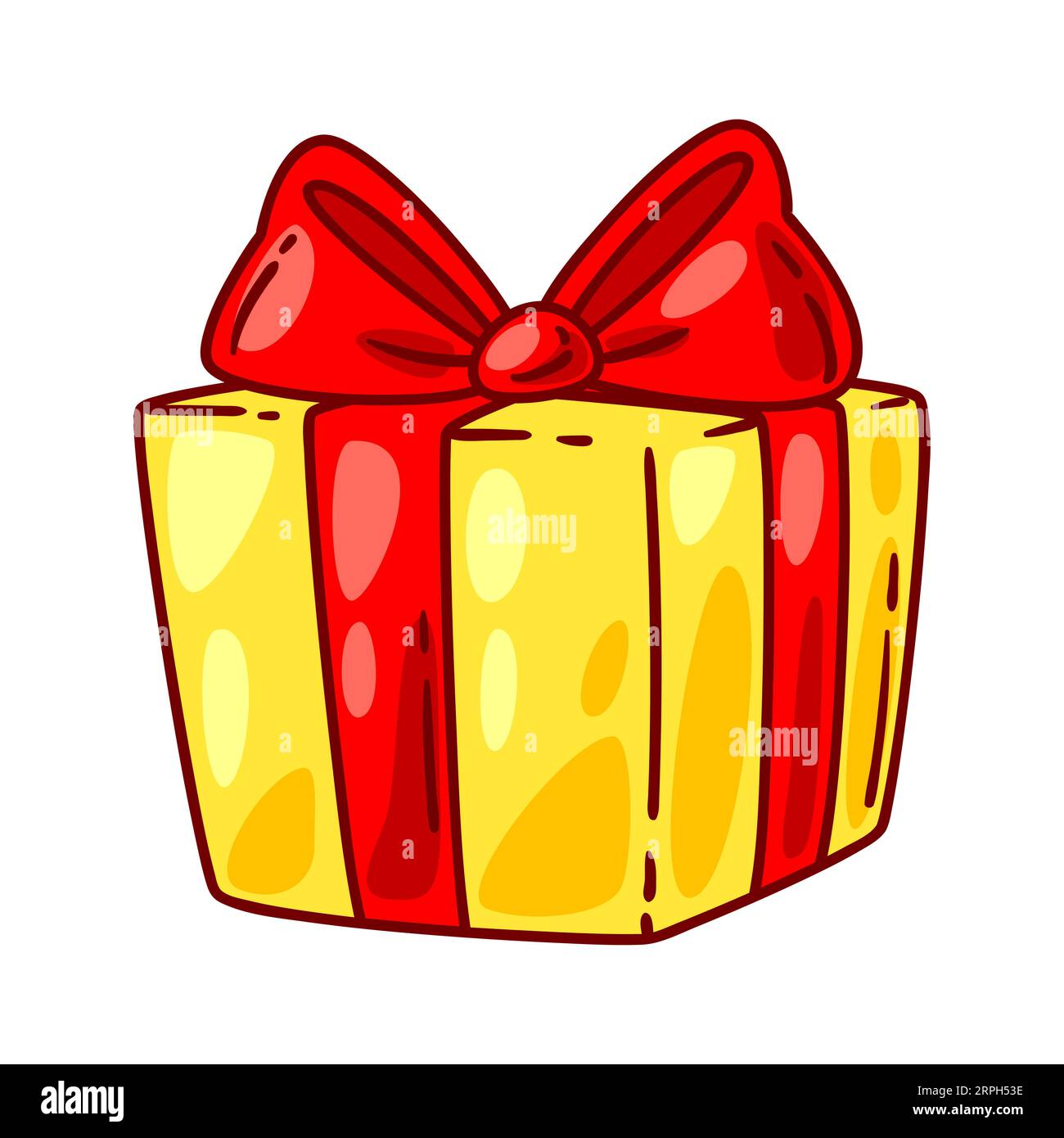 Merry Christmas object. Holiday item in cartoon style Stock Vector ...