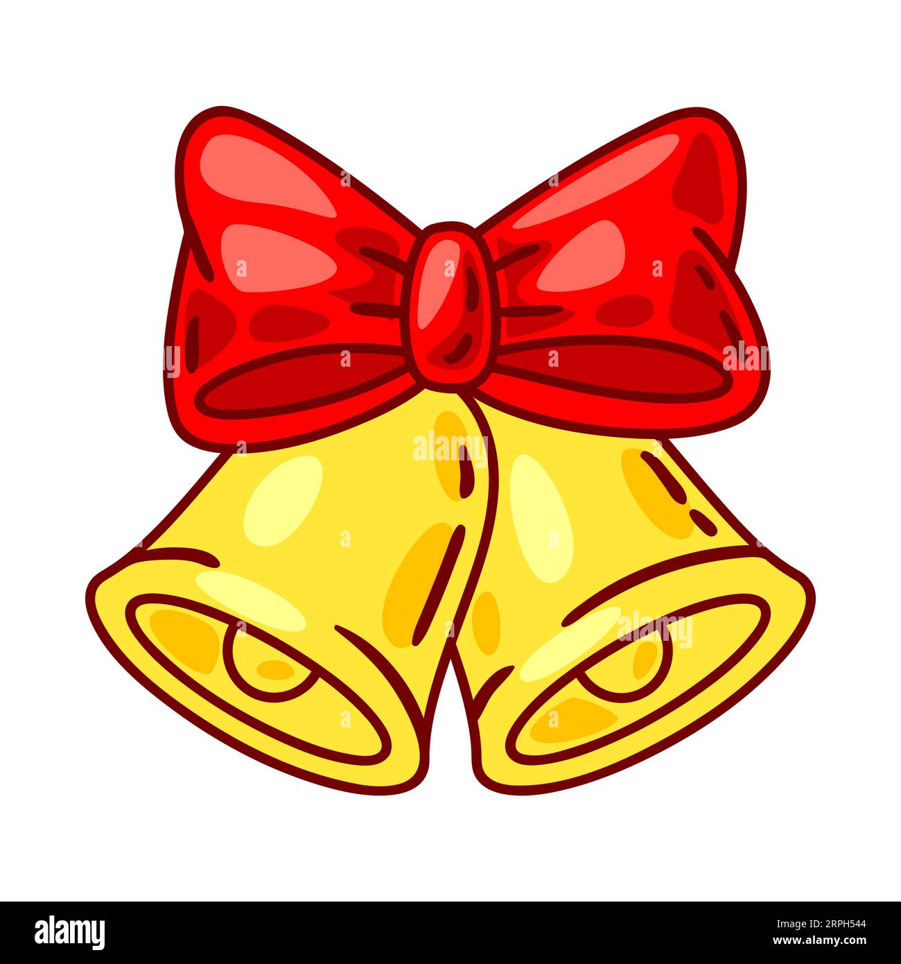 Merry Christmas object. Holiday item in cartoon style Stock Vector ...