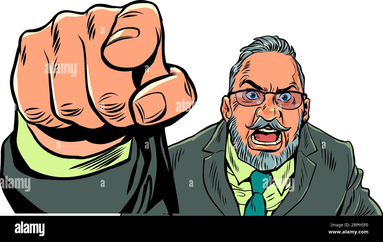 Male index finger pop art hi-res stock photography and images - Alamy