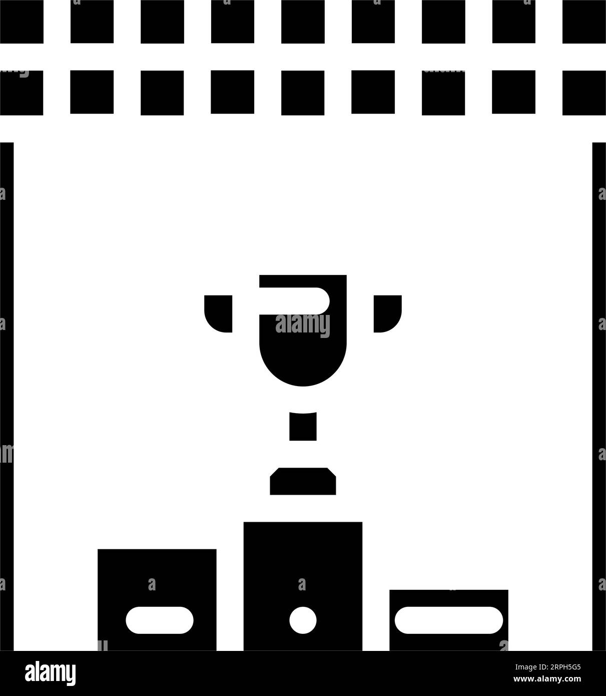 winner car race vehicle auto glyph icon vector illustration Stock ...