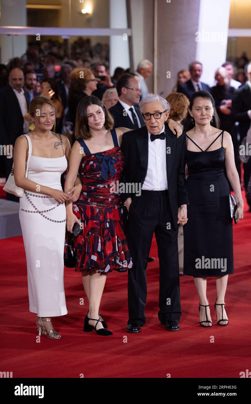 Venice, Italy. 04th Sep, 2023. Woody Allen with his wife Soon-Yi Previn ...