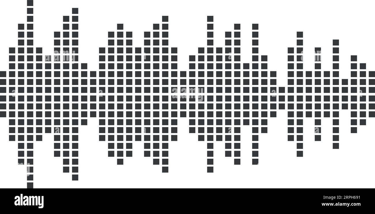 Sound wave with black lines signal hi-res stock photography and images ...