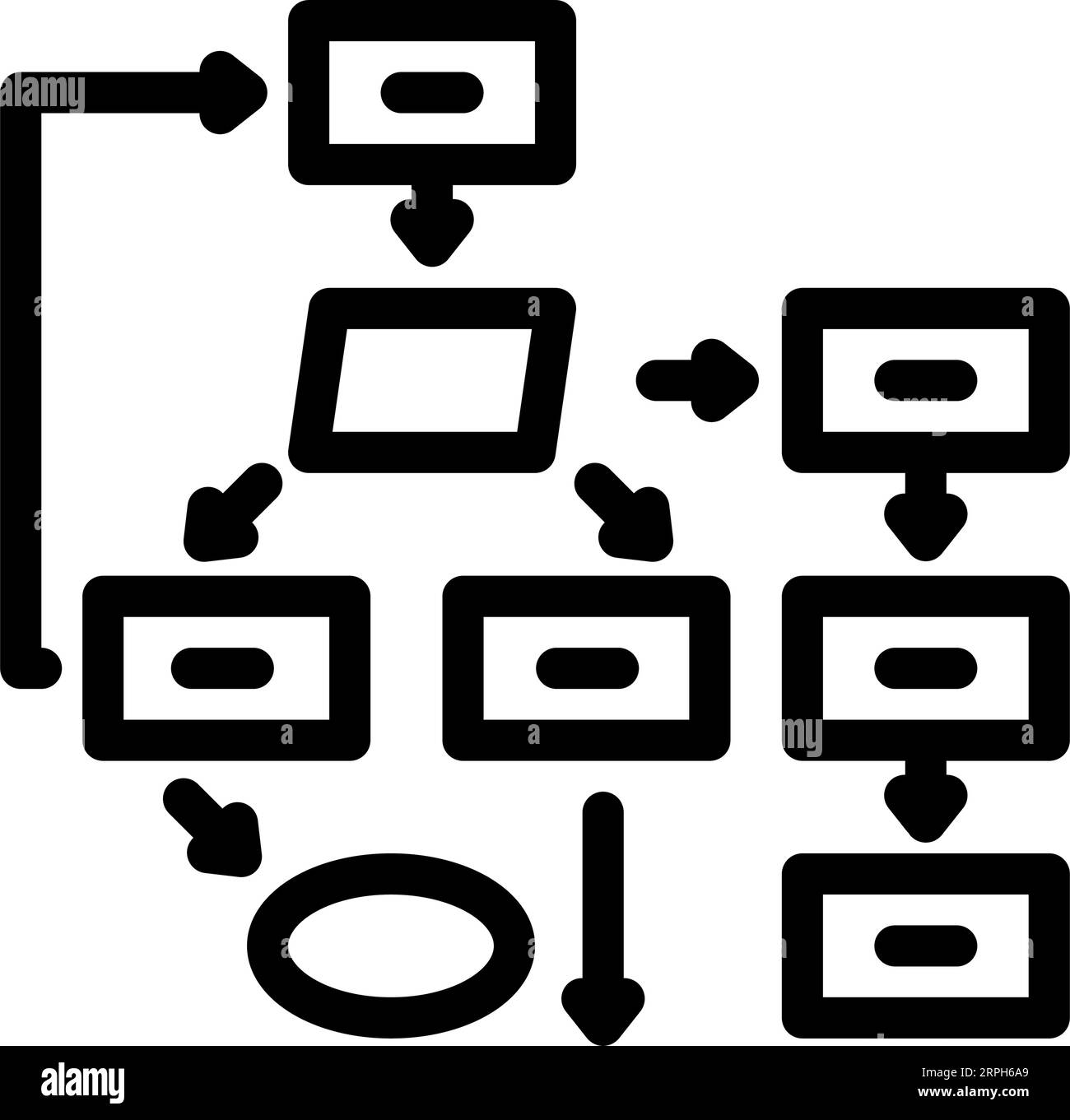 software prototyping line icon vector illustration Stock Vector Image ...