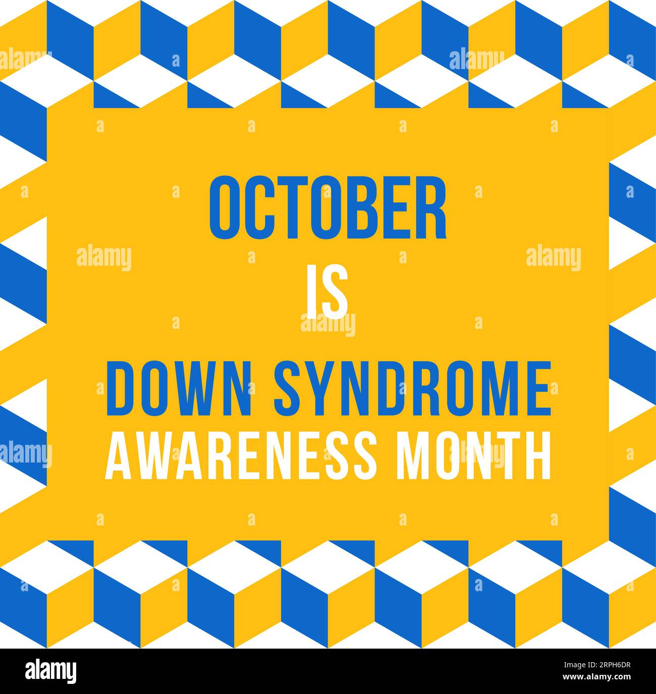Down Syndrome Awareness Month in October. Social media announcement ...