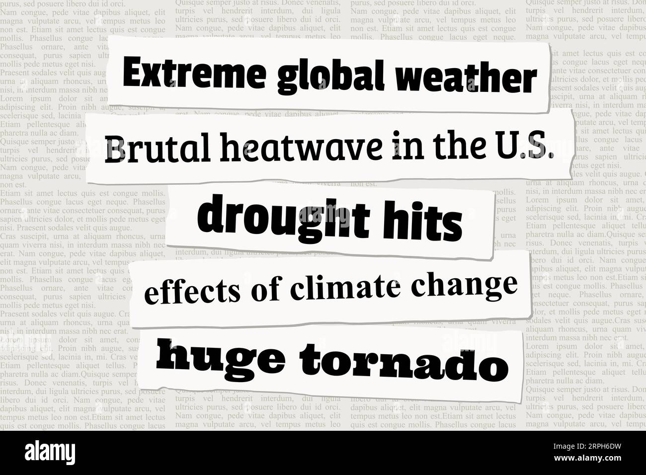 Extreme weather events and climate change. News headlines from ...