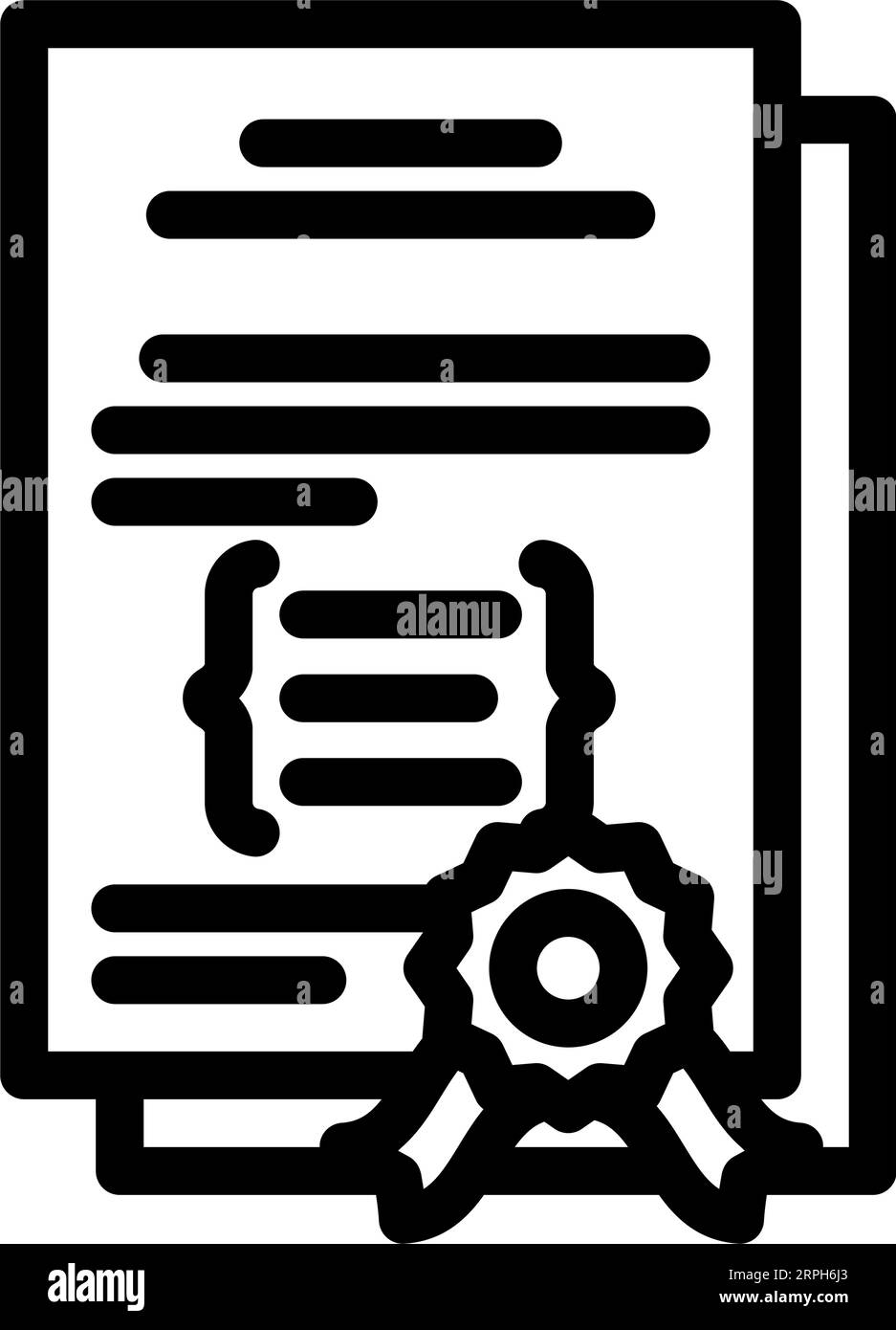 software licensing line icon vector illustration Stock Vector Image ...