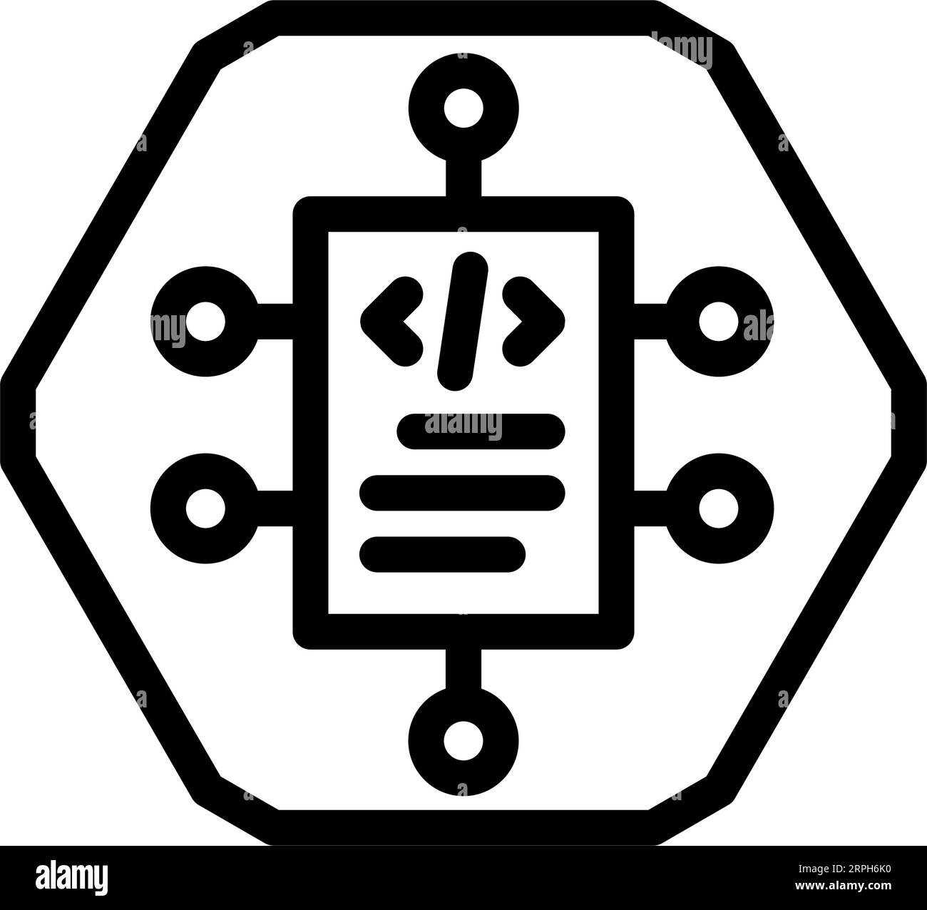 Source Code Management Line Icon Vector Illustration Stock Vector Image And Art Alamy