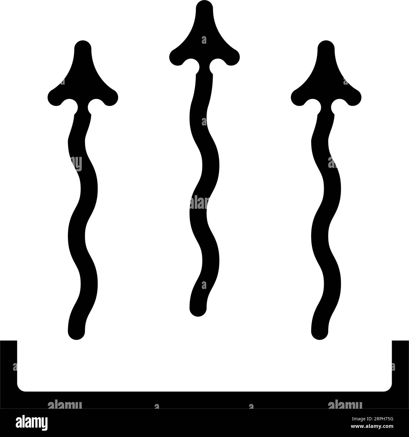 heat symbol glyph icon vector illustration Stock Vector Image & Art - Alamy