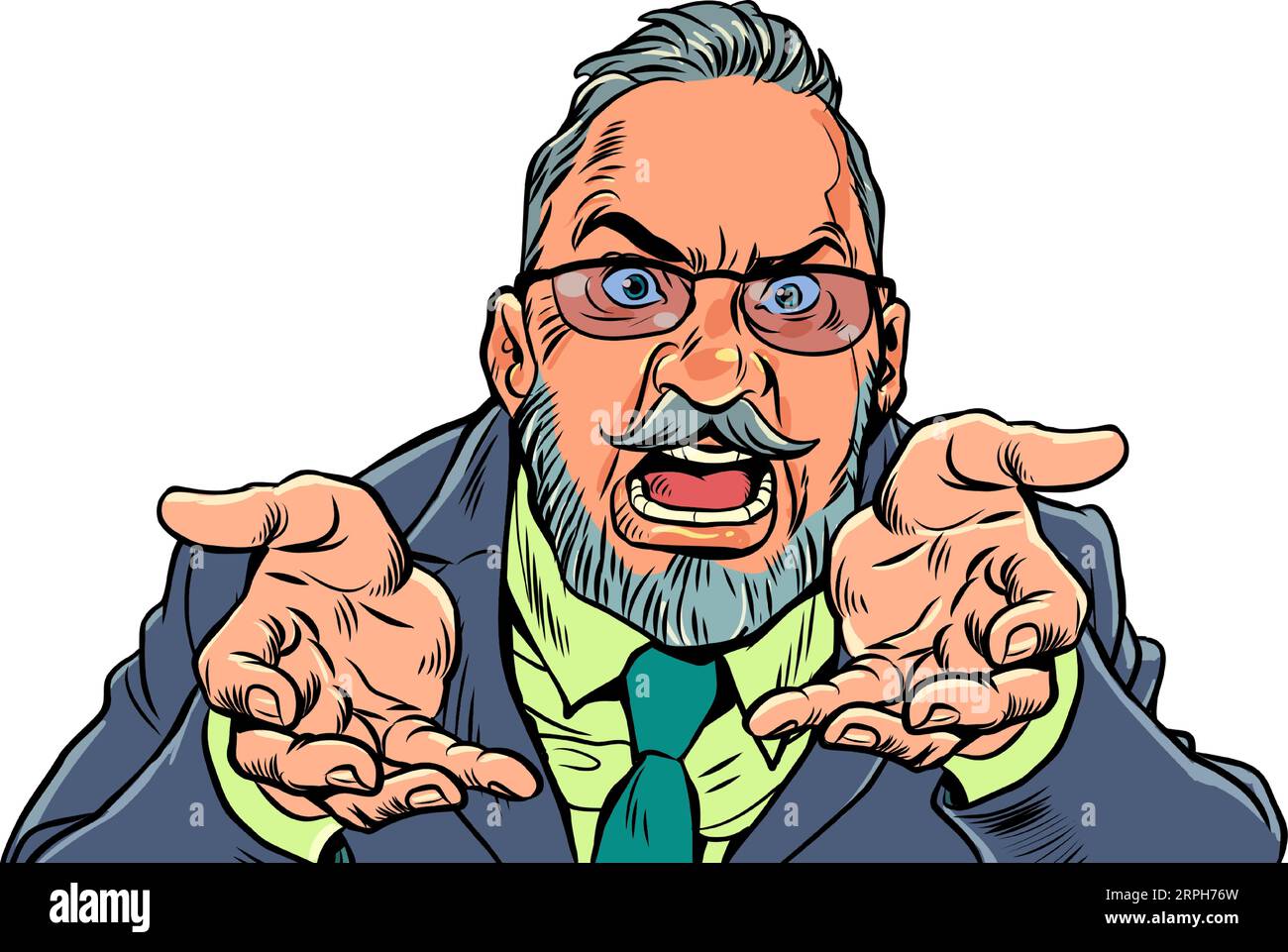 Customer dissatisfied by a service Stock Vector Images - Alamy