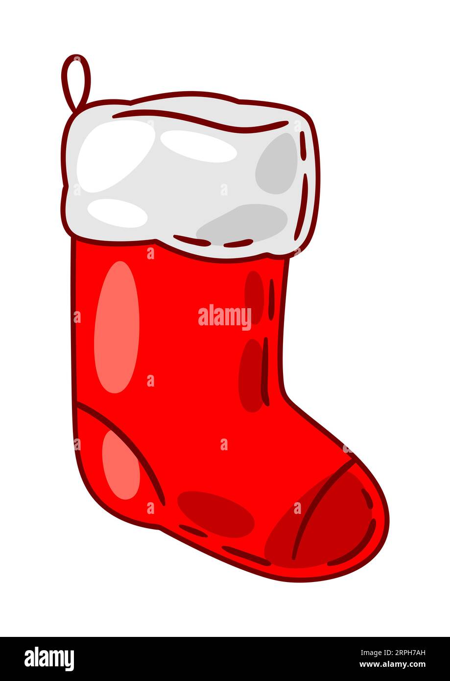 Merry Christmas object. Holiday item in cartoon style Stock Vector ...