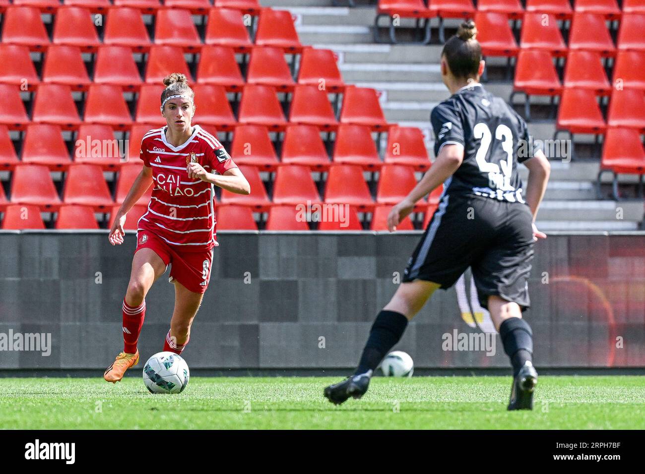 Liege, Belgium. 03rd Sep, 2023. Justine Blave (8) of Standard pictured ...