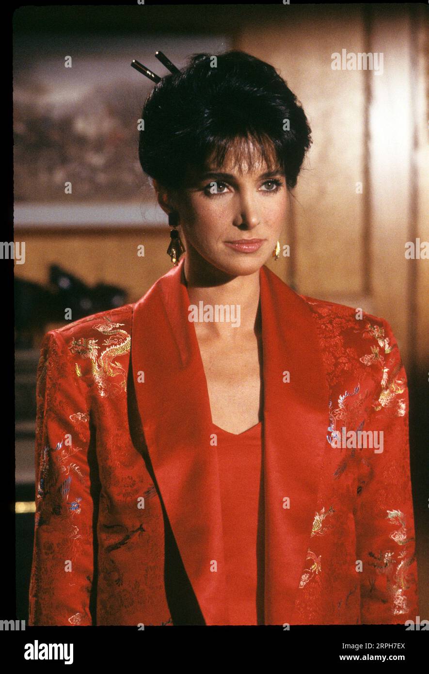 HOTEL TV Series JAMES BROLIN Connie Sellecca Stock Photo - Alamy