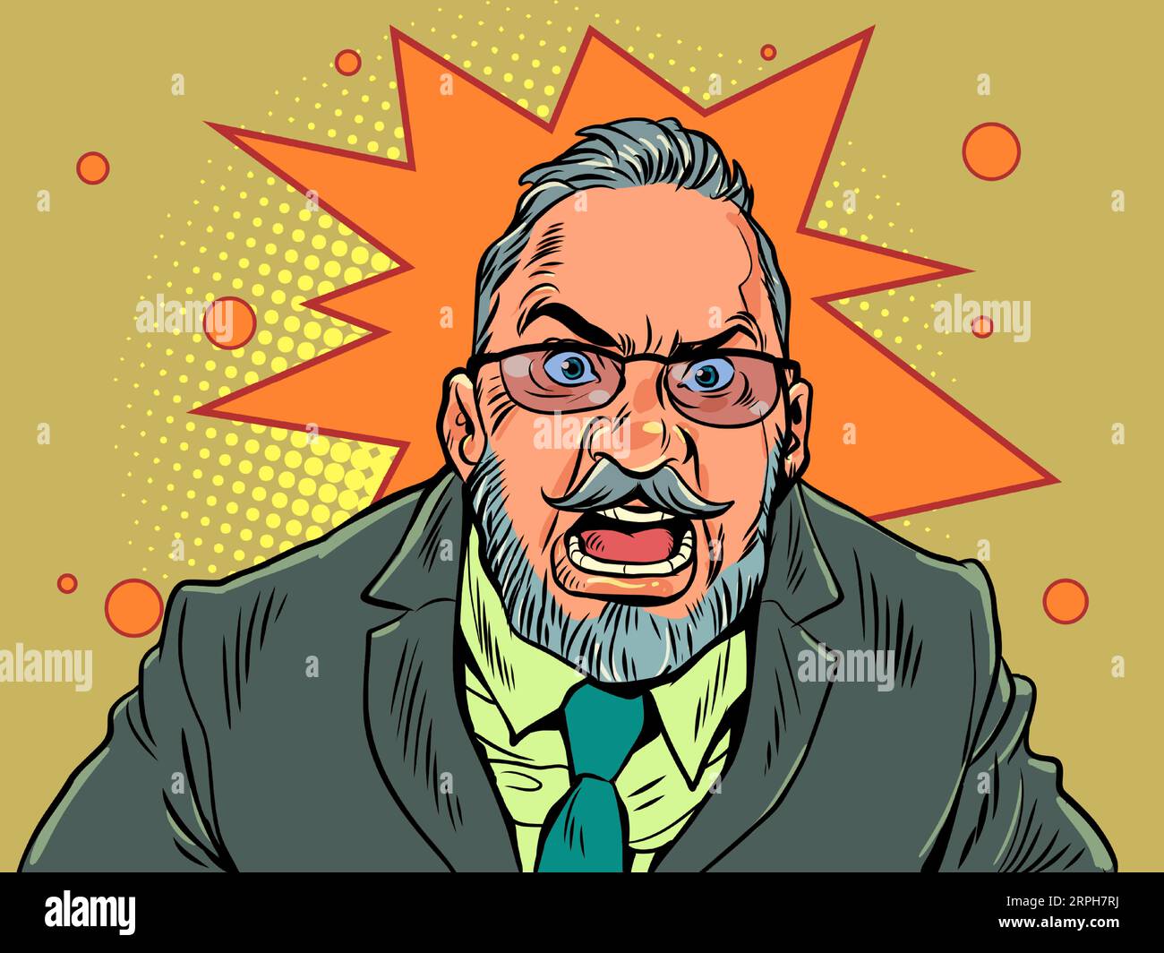 Man pointing finger angry yelling suit hi-res stock photography and ...