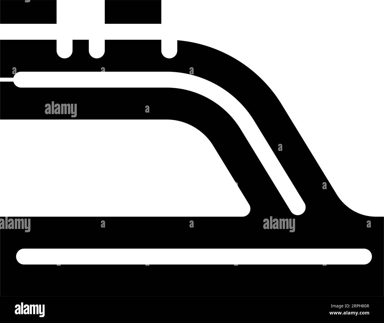pit lane vehicle speed auto glyph icon vector illustration Stock Vector ...