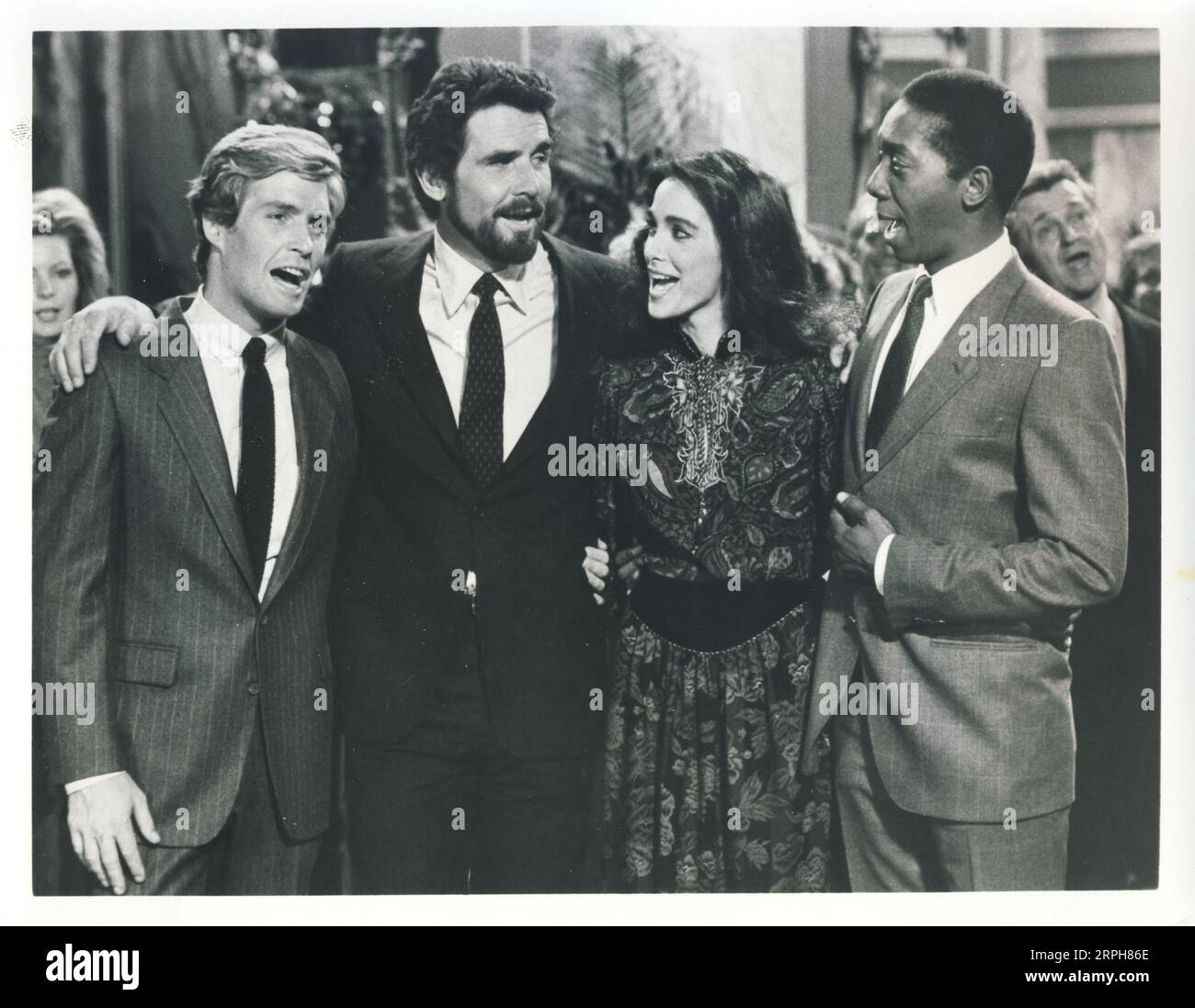 HOTEL TV Series JAMES BROLIN Connie Sellecca Stock Photo - Alamy
