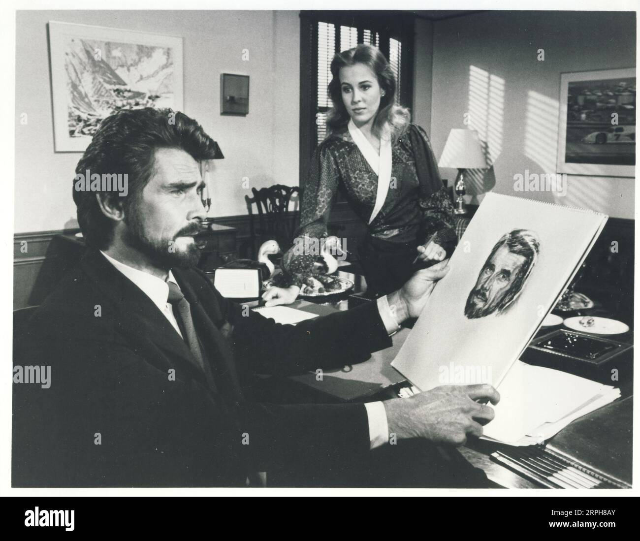 HOTEL TV Series JAMES BROLIN Connie Sellecca Stock Photo - Alamy