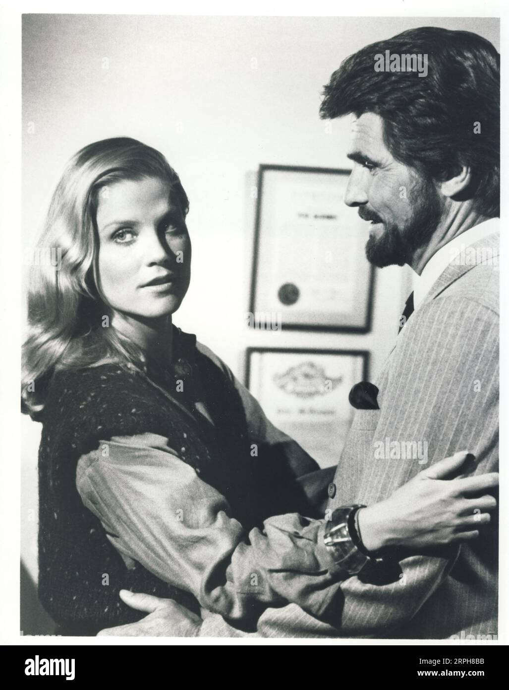 HOTEL TV Series JAMES BROLIN Connie Sellecca Stock Photo - Alamy