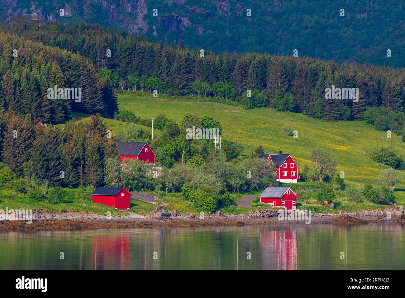 Gravdal, Lofoten Islands, Nordland County, Norway Stock Photo - Alamy