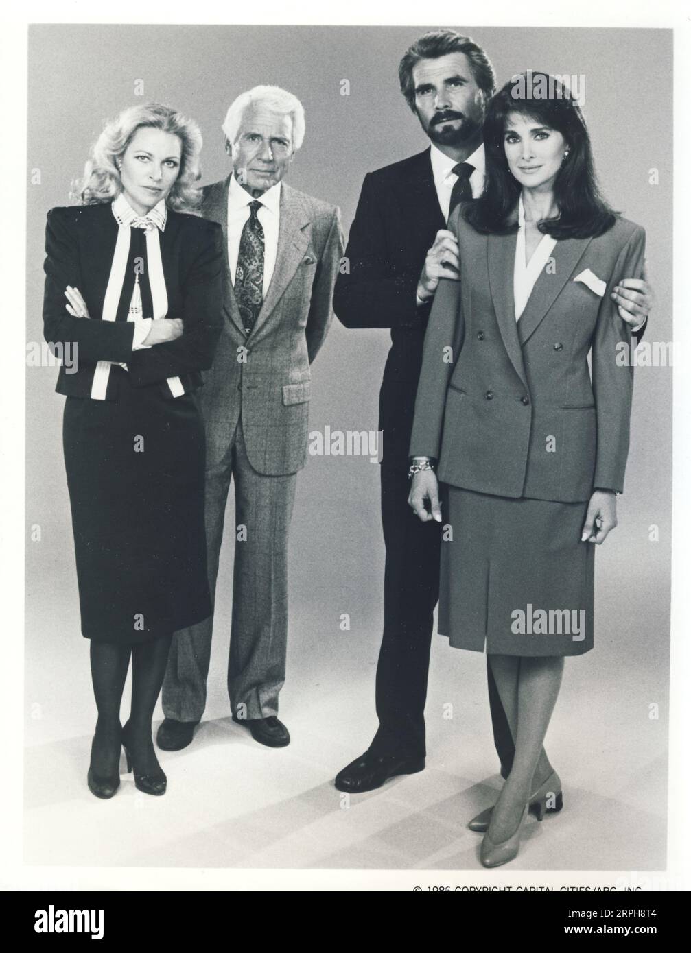 HOTEL TV Series JAMES BROLIN Connie Sellecca Stock Photo - Alamy