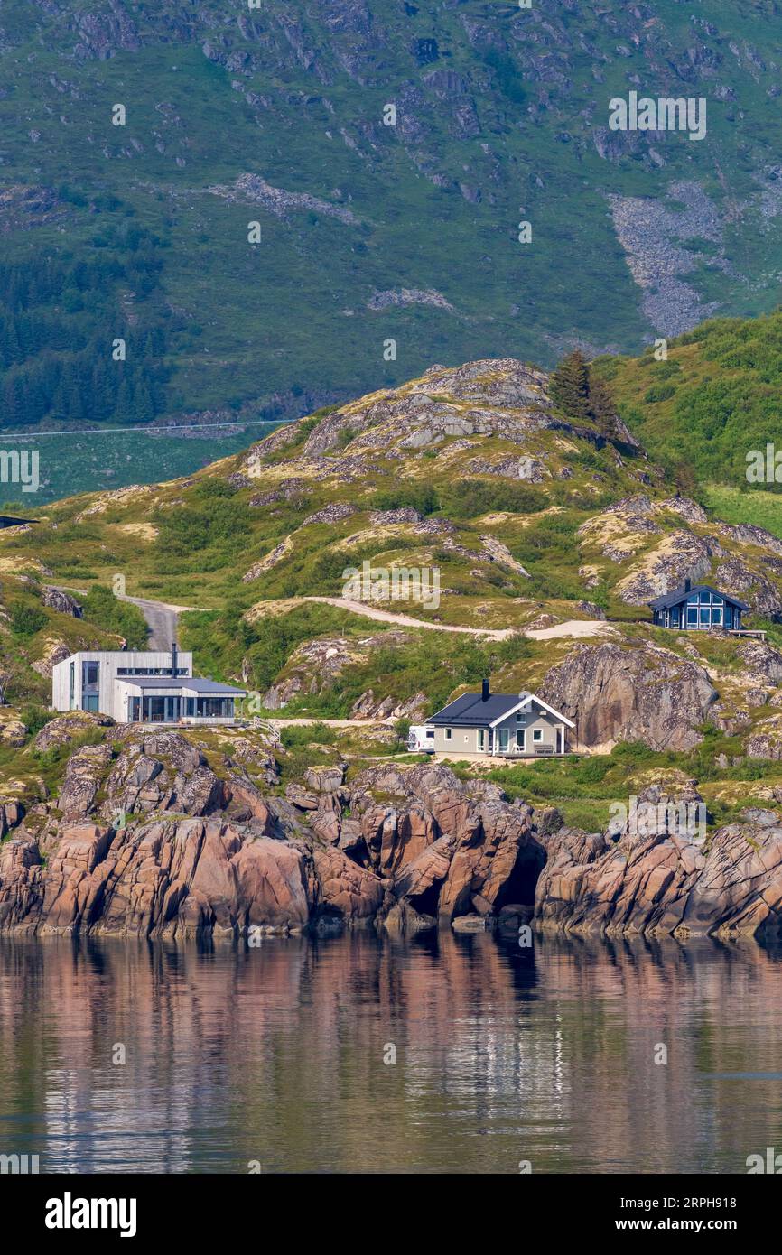 Mortsund, Lofoten Islands, Nordland County, Norway Stock Photo - Alamy