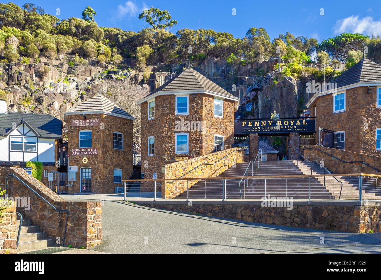 The Penny Royal amusement park in Cataract Gorge in Launceston ...