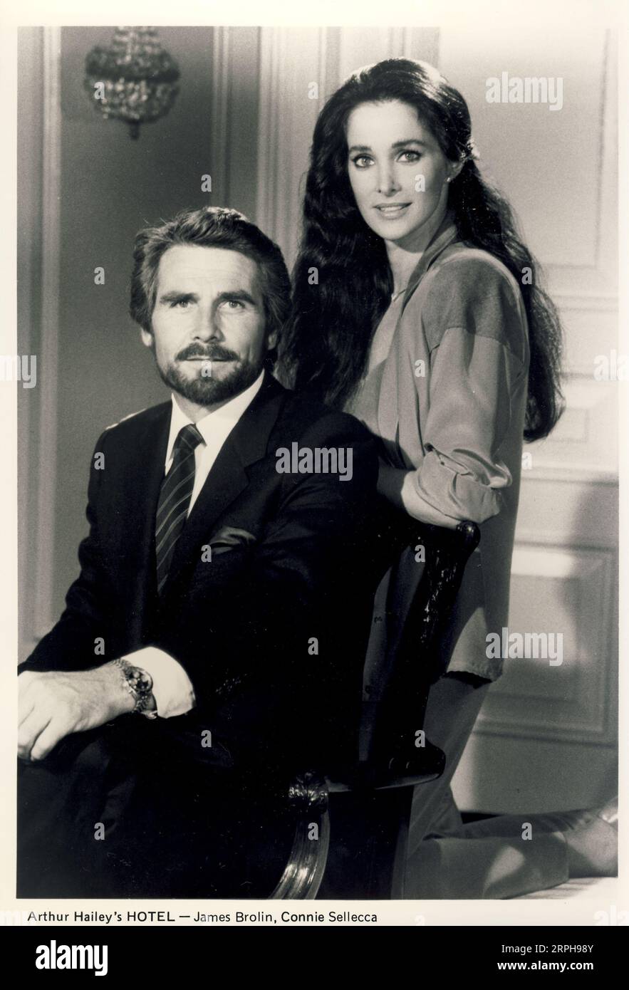 HOTEL TV Series JAMES BROLIN Connie Sellecca Stock Photo - Alamy