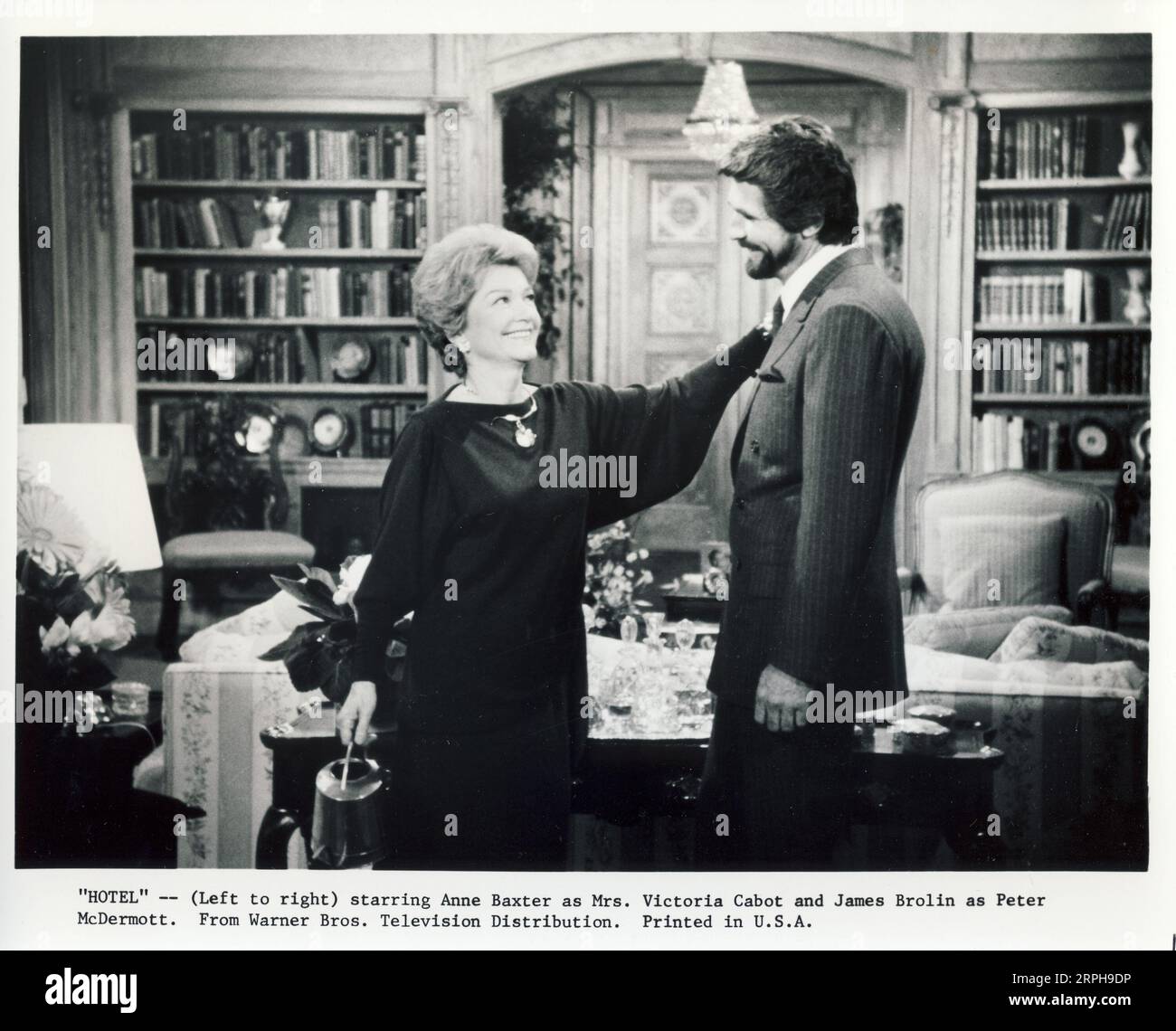 HOTEL TV Series JAMES BROLIN Connie Sellecca Stock Photo - Alamy