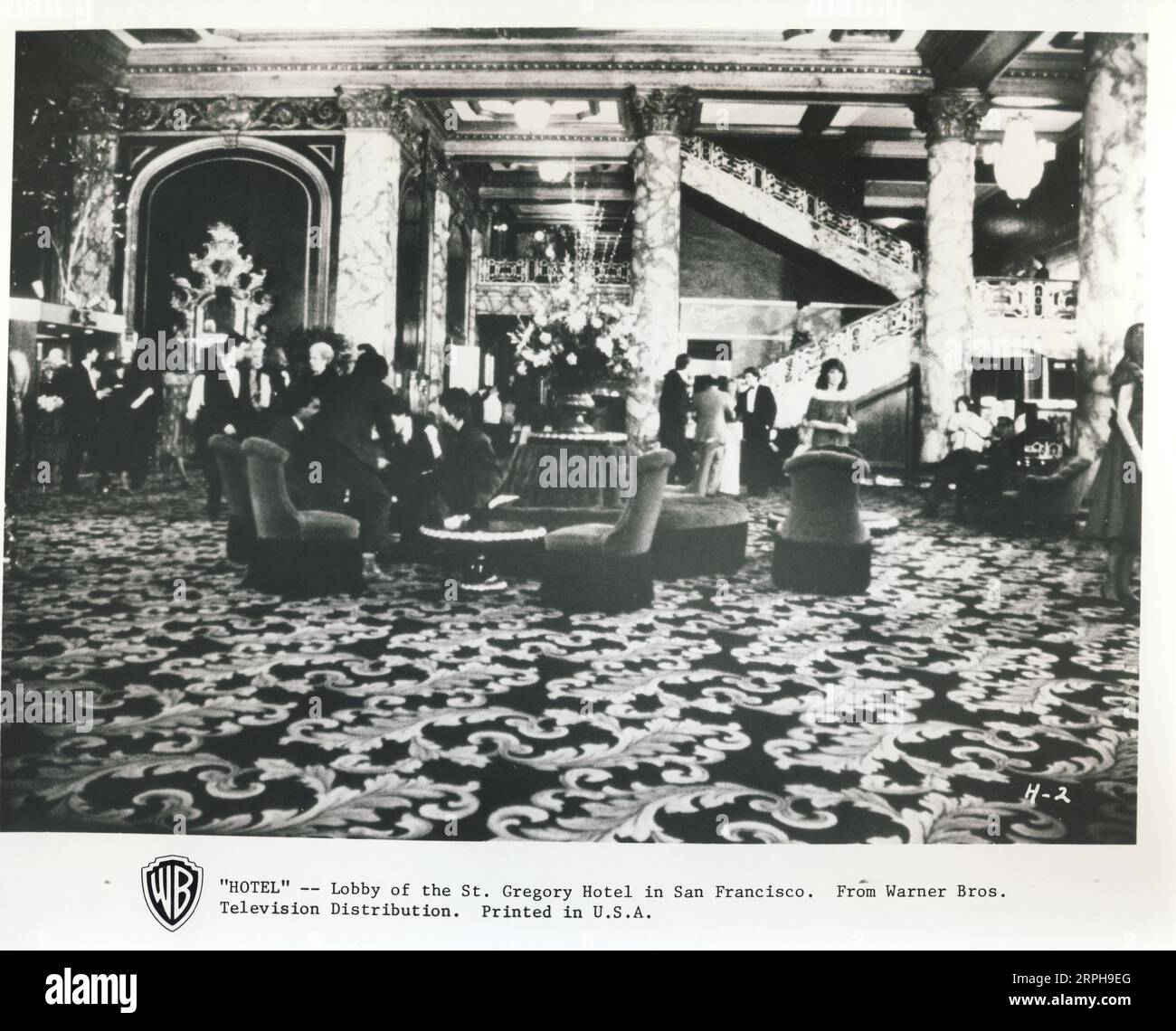 HOTEL TV Series JAMES BROLIN Connie Sellecca Stock Photo - Alamy