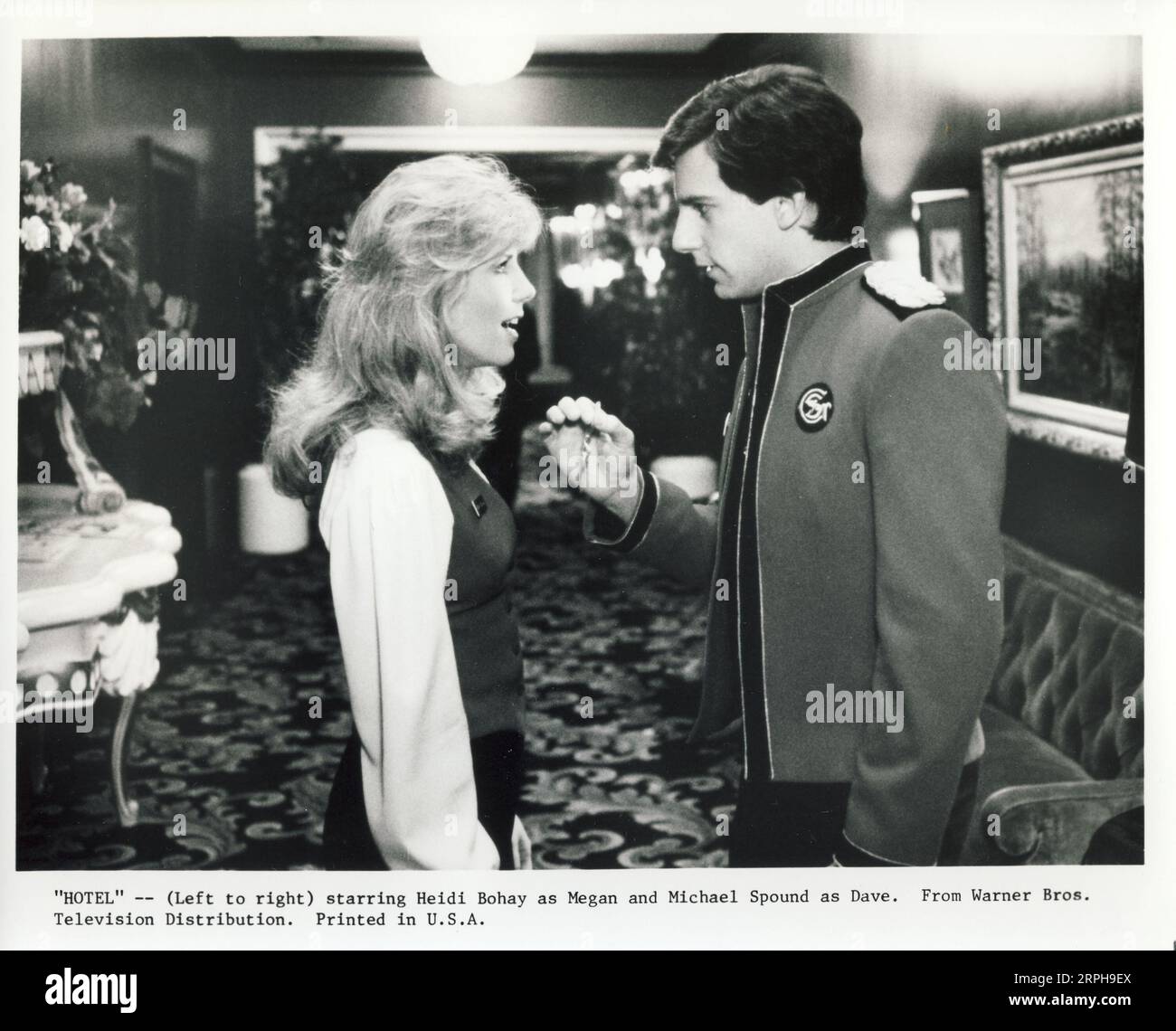 HOTEL TV Series JAMES BROLIN Connie Sellecca Stock Photo - Alamy