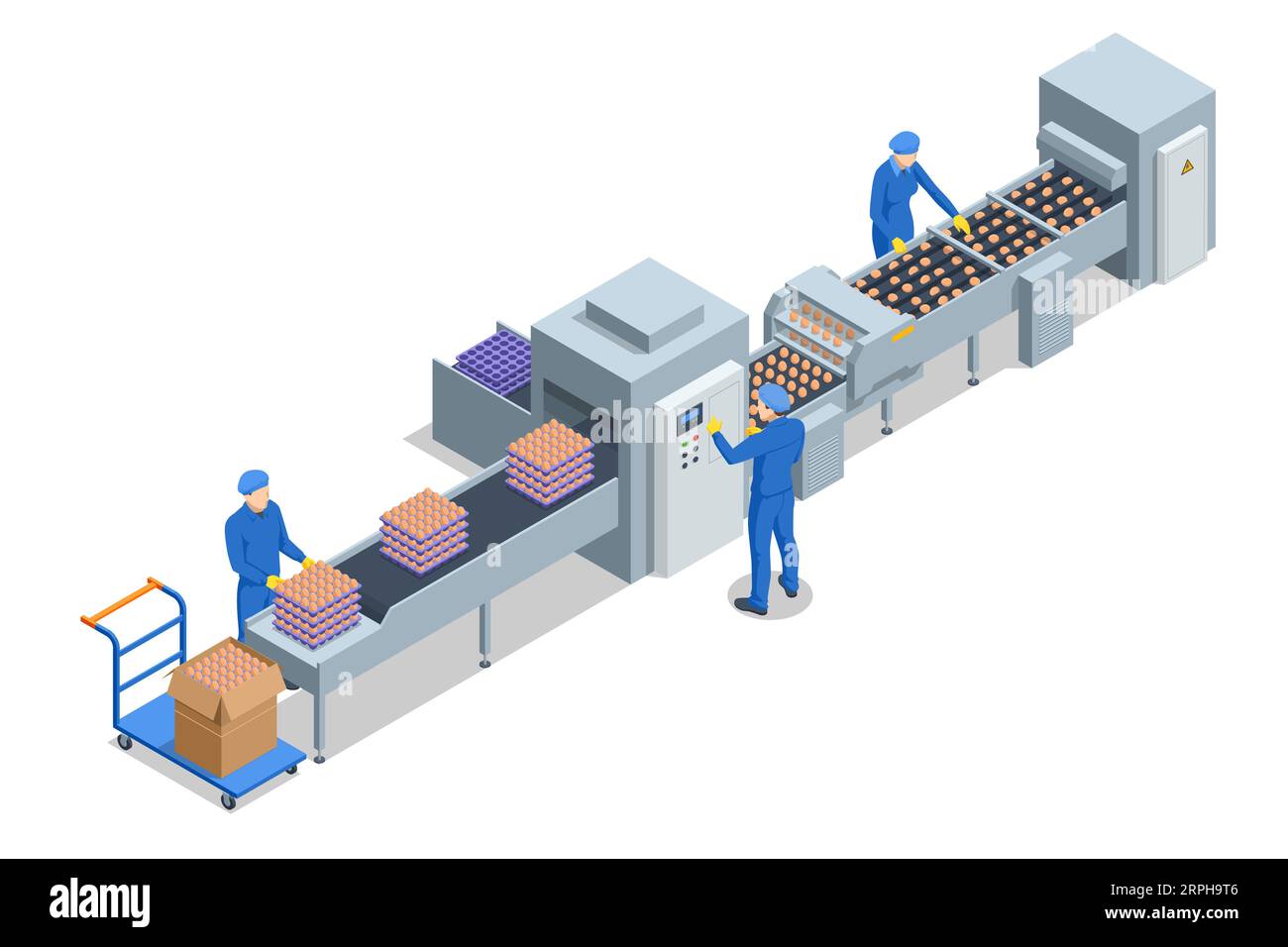 Conveyor stream Cut Out Stock Images & Pictures - Alamy