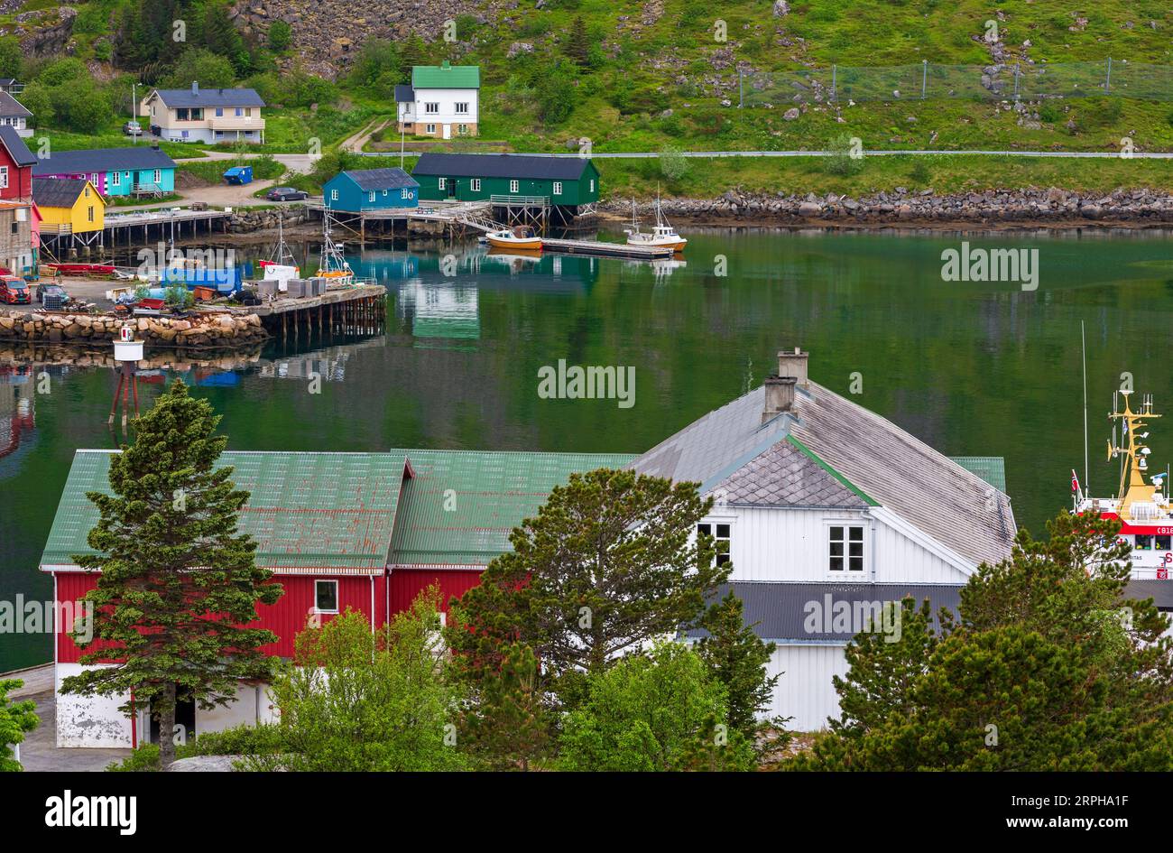Ballstad fishing village, Lofoten Islands, Nordland County, Norway ...