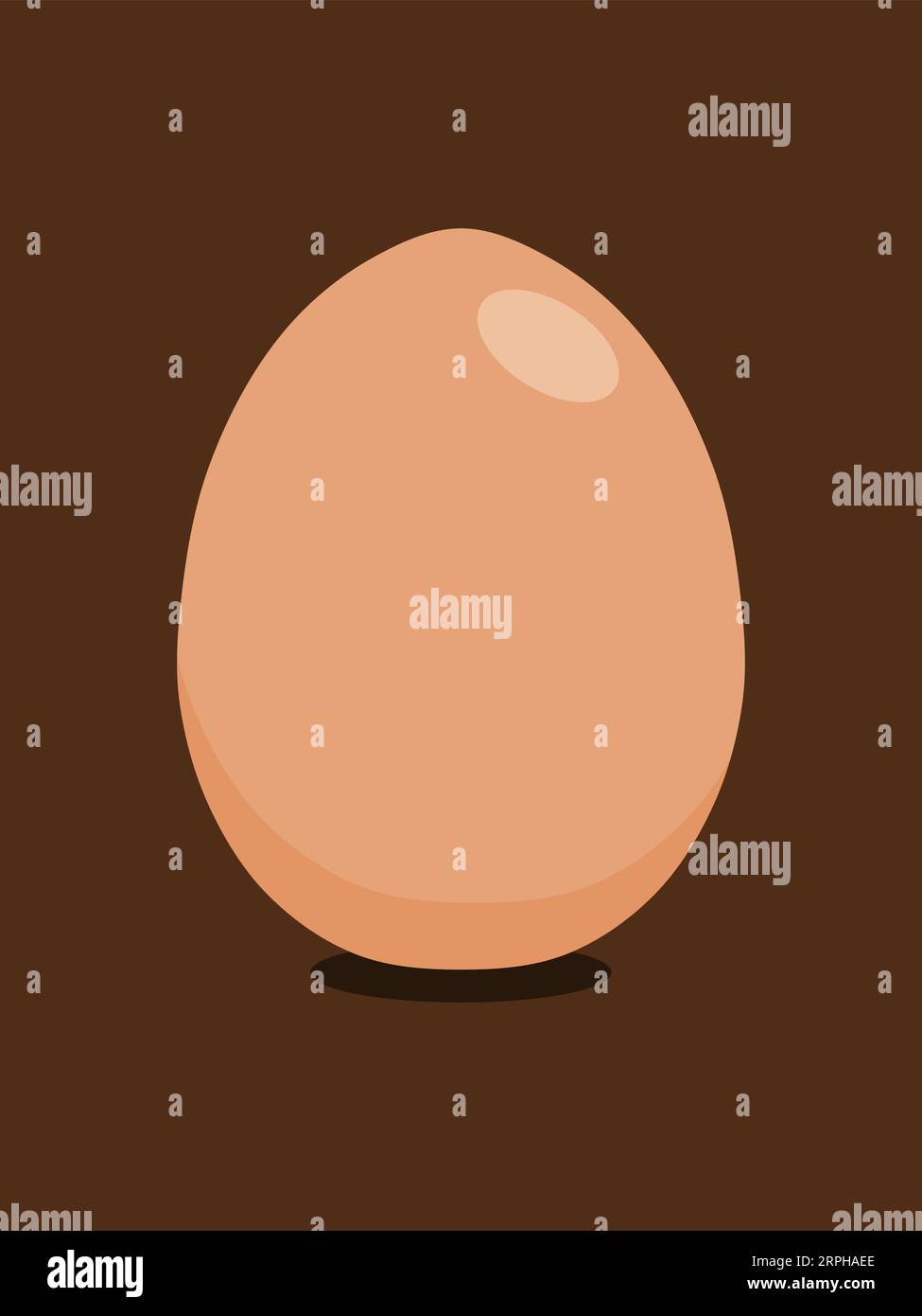 Flat vector egg. Simple egg illustration. Isolated egg cartoon style ...